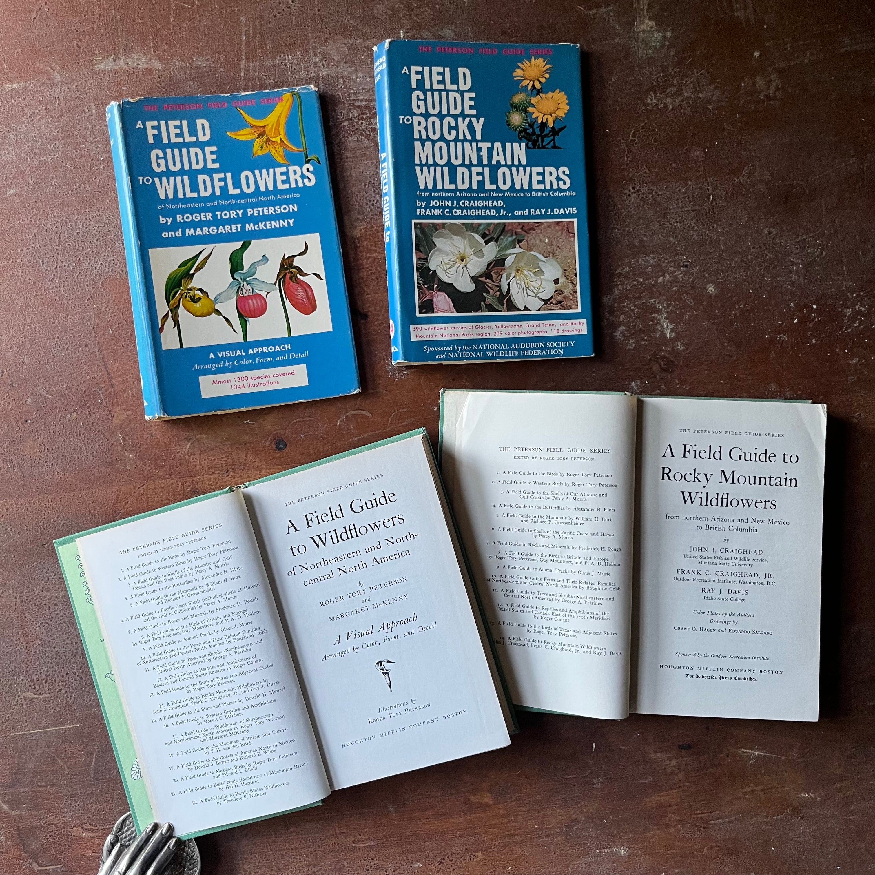 Pair of Peterson Field Guides - Wildflowers & Rocky Mountain Wildflowe ...