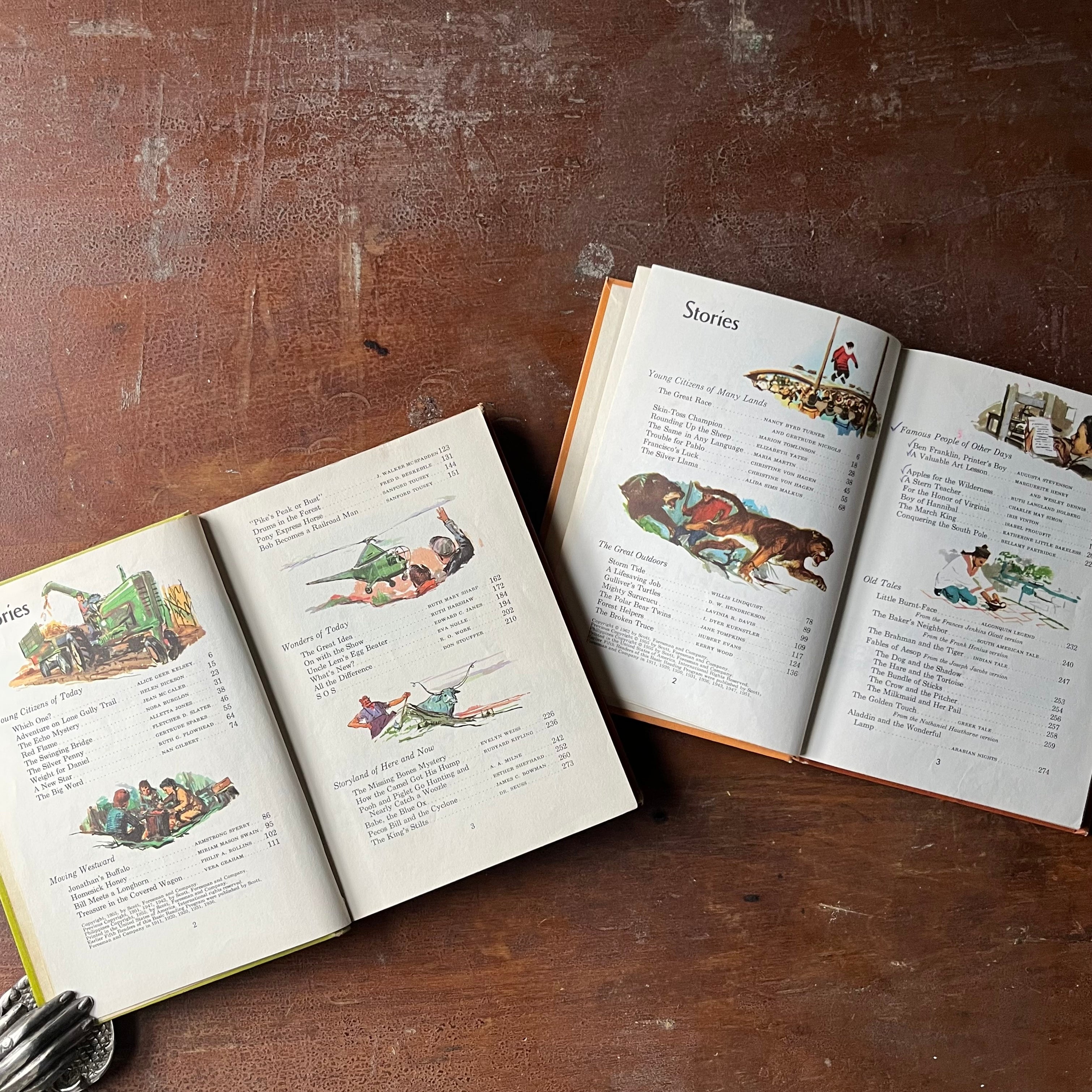 Pair of The New Basic Readers - Dick & Jane School Books - Log Cabin ...