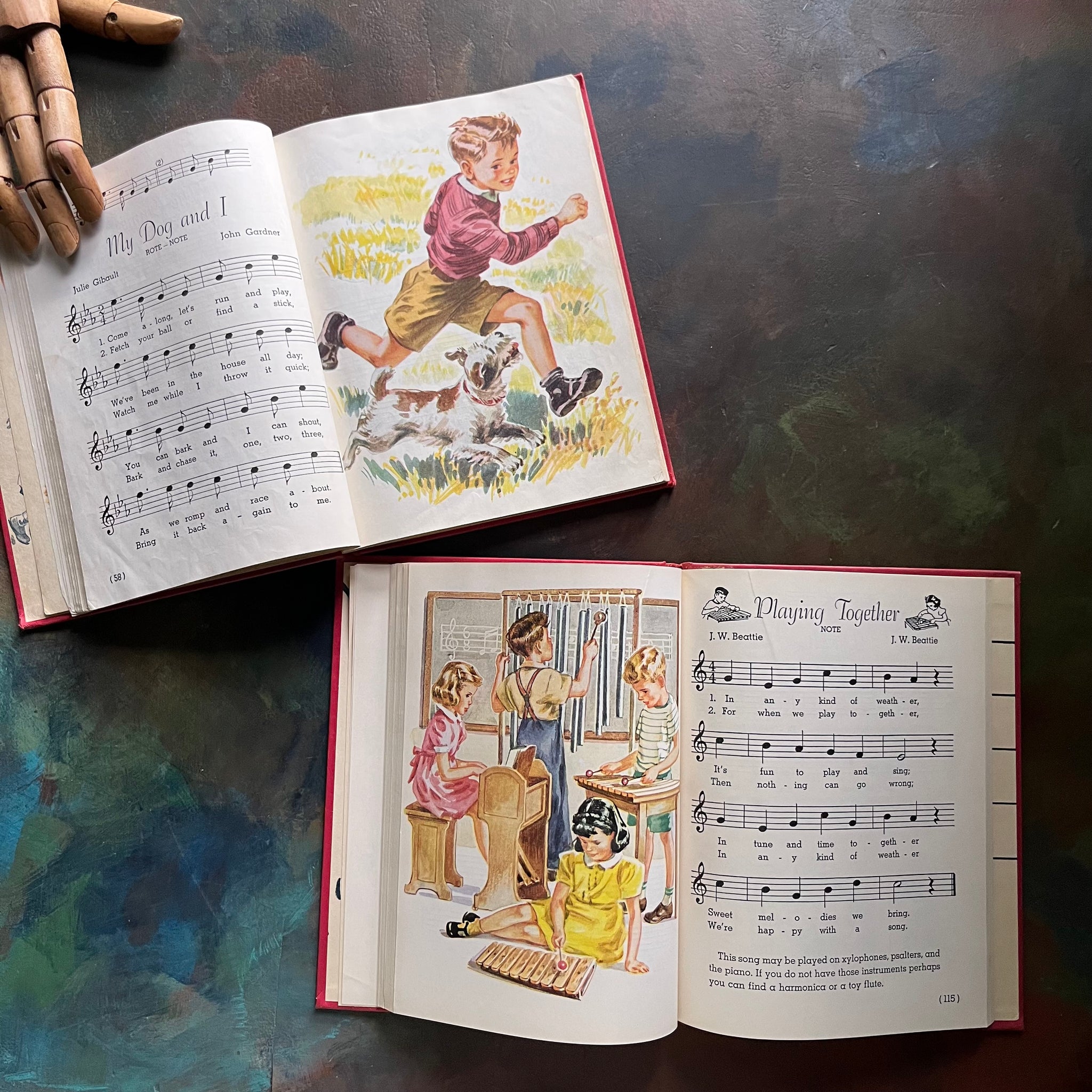 The American Singer Book 2 and 3 - Vintage Music Books for Children ...