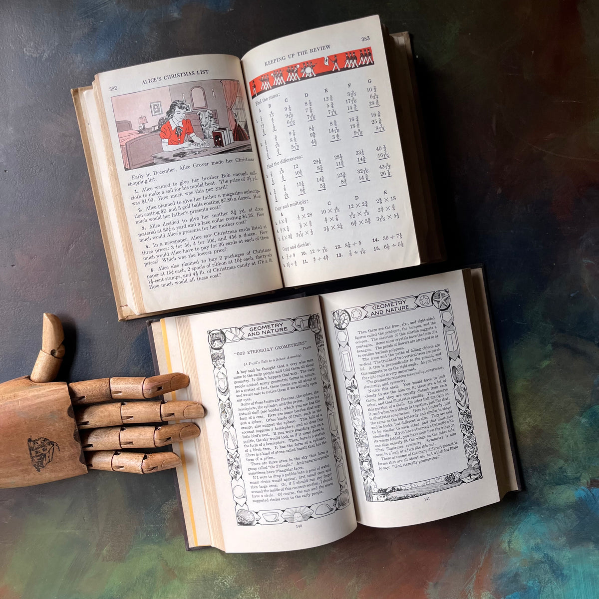 Pair of Vintage Arithmetic School Books for sale - Log Cabin Vintage