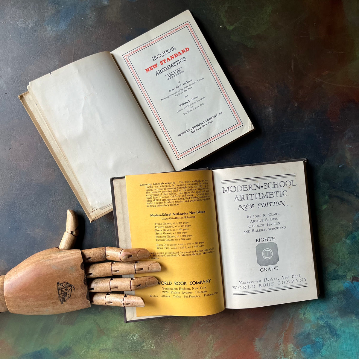 Pair of Vintage Arithmetic School Books for sale - Log Cabin Vintage