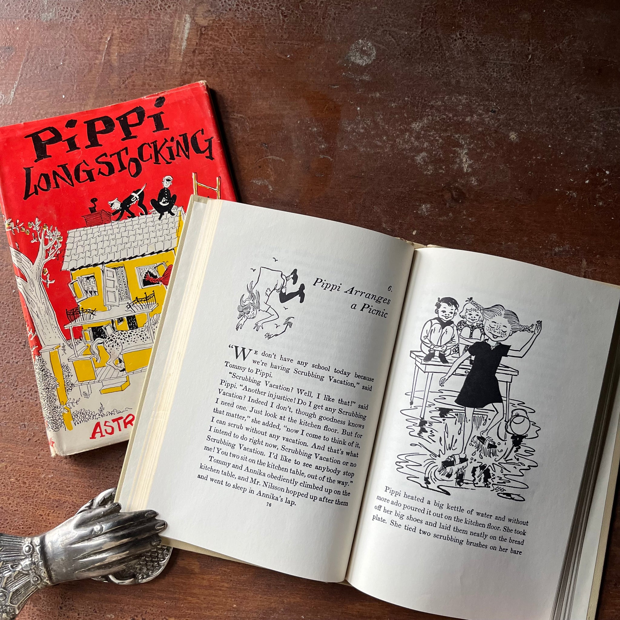 Pippi Longstocking by Astrid Lindgren - 1950 Book Club Edition - Log ...