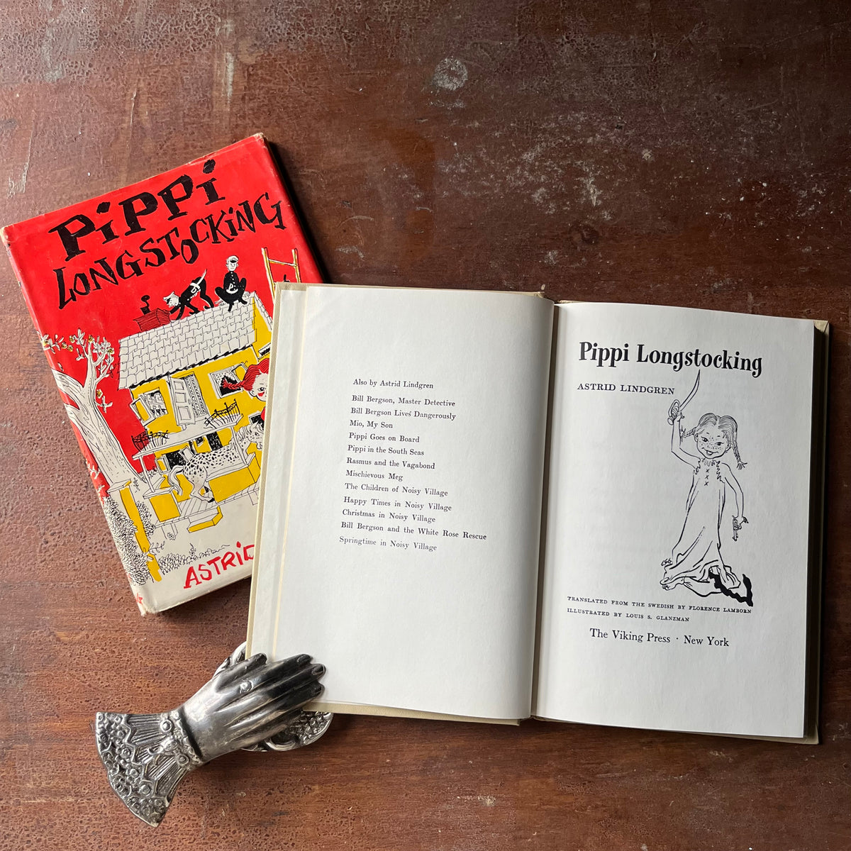 Pippi Longstocking by Astrid Lindgren - 1950 Book Club Edition - Log ...