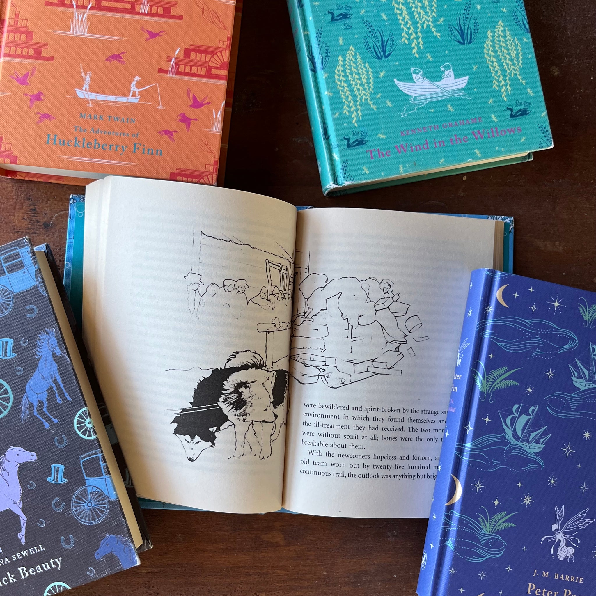 Puffin Books Children's Classic Book Set: Peter Pan, Black Beauty, The ...