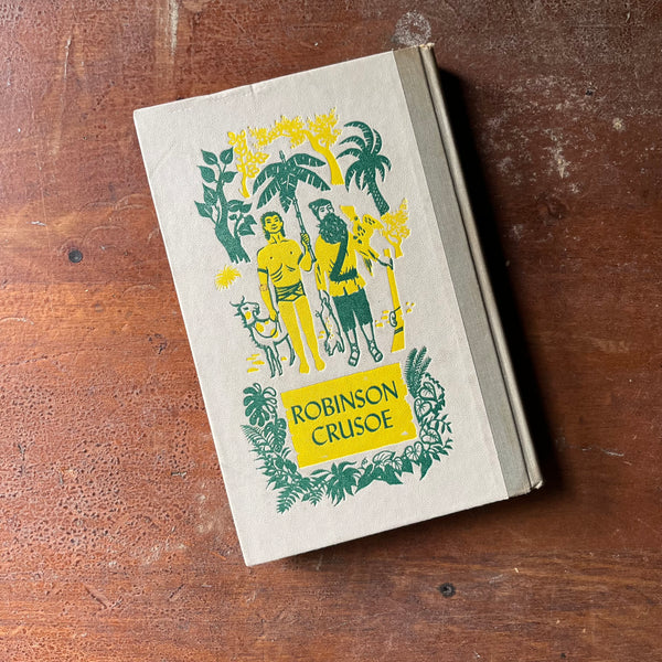 Robinson Crusoe - a 1945 Junior Deluxe Editions Hardcover Book - Log ...