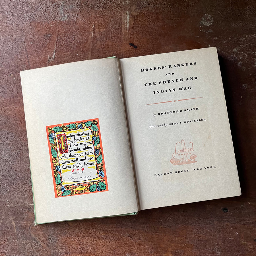 Rogers' Rangers and The French & Indian War - a 1956 Landmark Series B ...