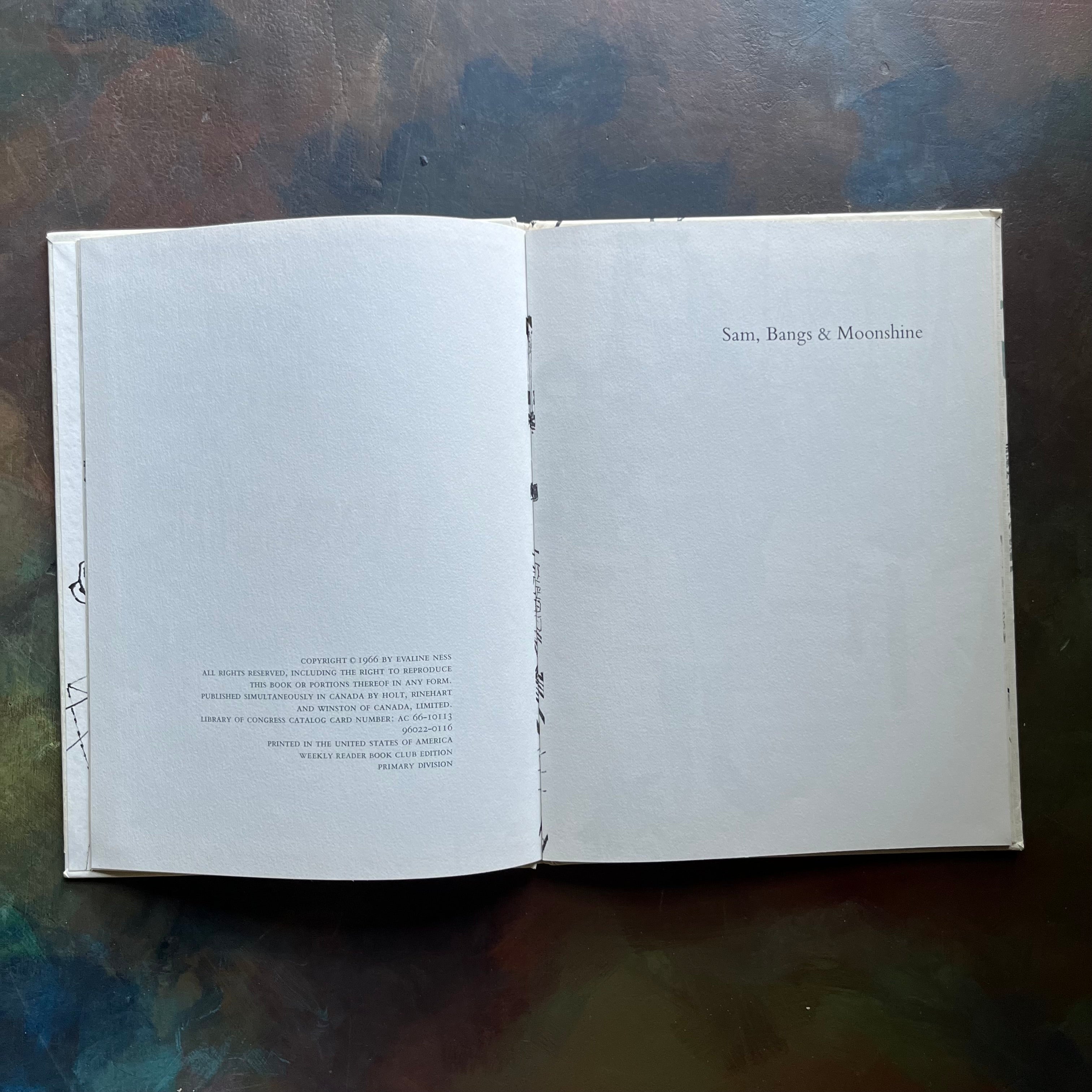 Sam, Bangs & Moonshine Written & Illustrated by Evaline Ness - 1967 Ca ...