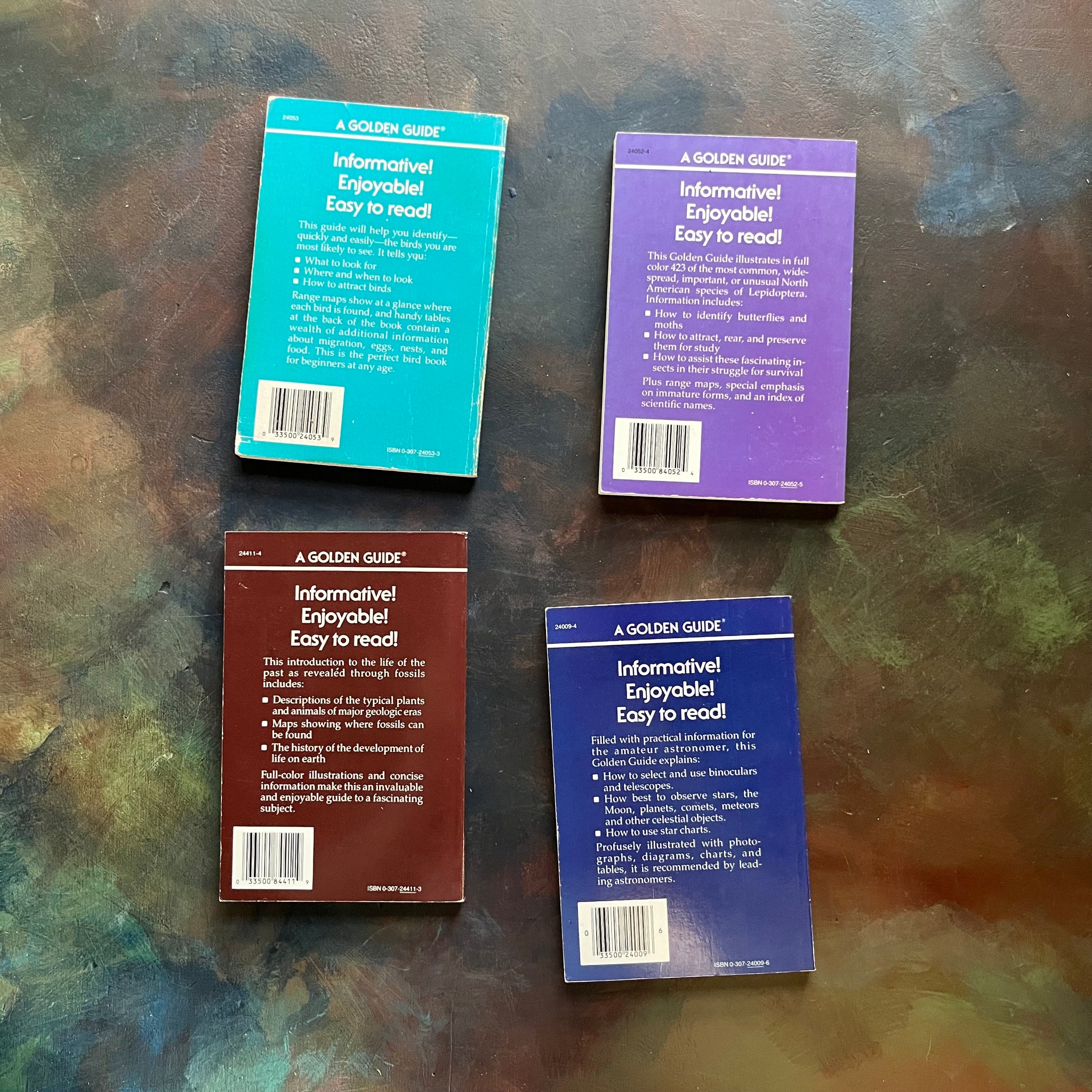 Set of 4 Golden Guide Nature Pocket Guides: The Sky Observer's Guide ...