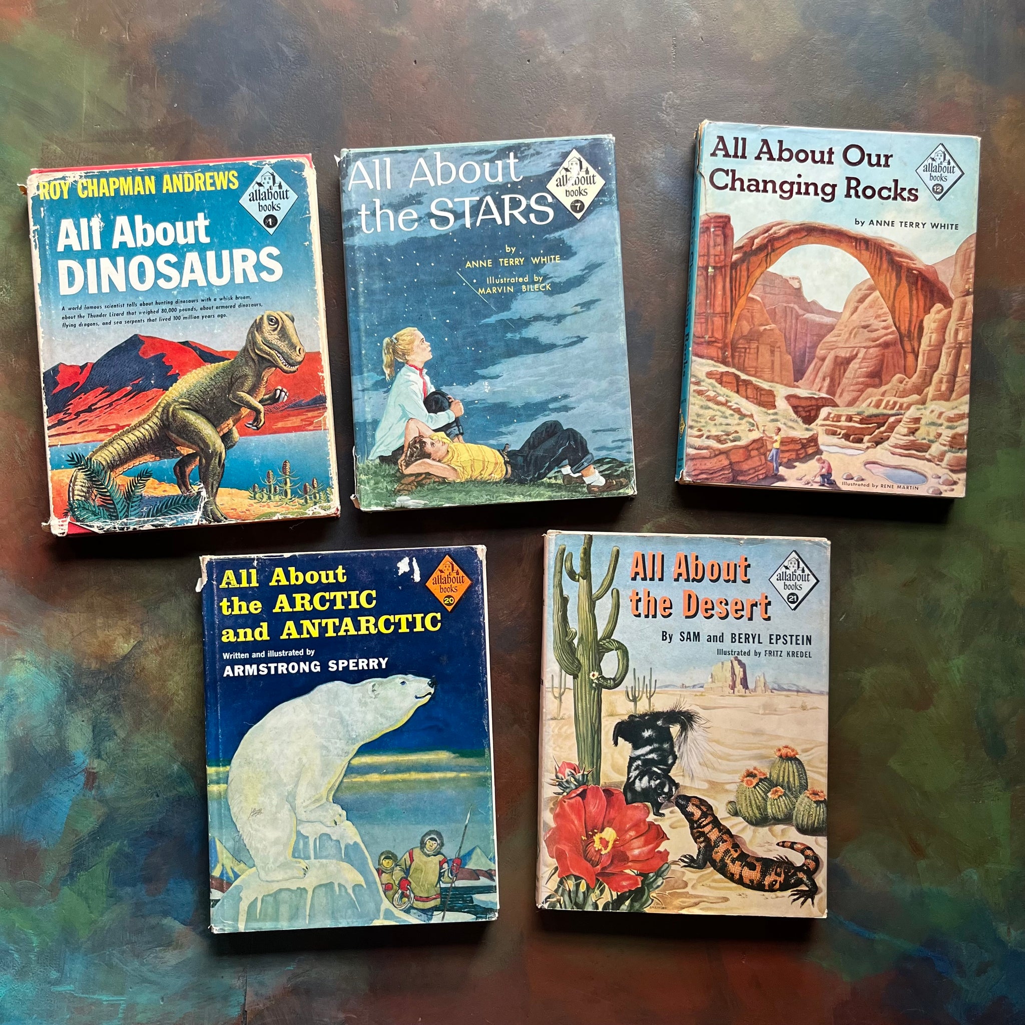 Set of Five All About Books: Dinosaurs, Stars, Our Changing Rocks, The ...