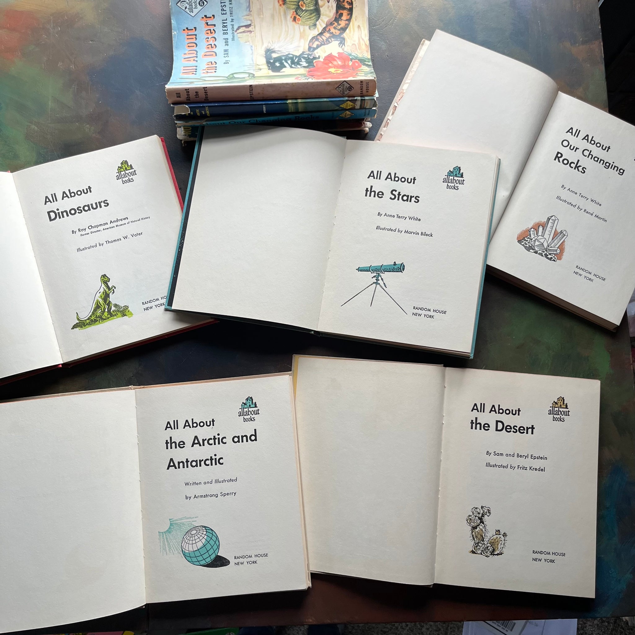 Set of Five All About Books: Dinosaurs, Stars, Our Changing Rocks, The ...
