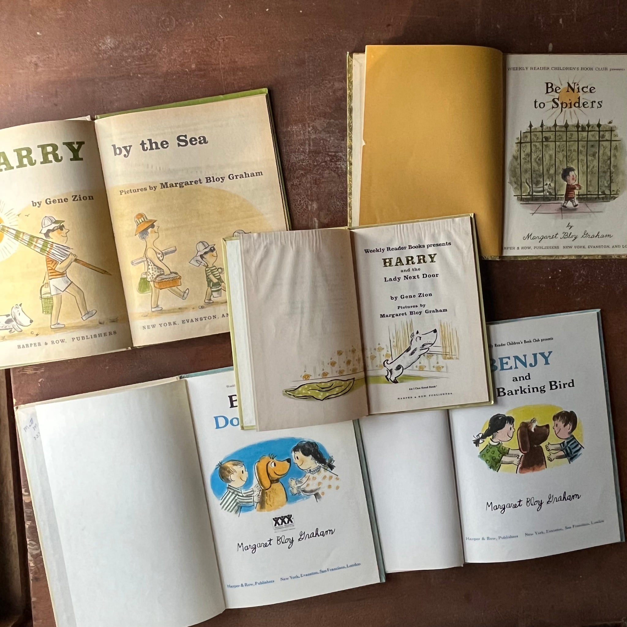 Set of 5 Margaret Bloy Graham Books: Benjy, Harry & Be Nice to Spiders ...