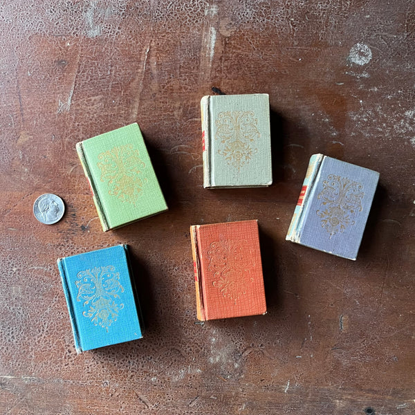 Set of 5 Miniature Portuguese Dictionaries: French, Italian & English ...