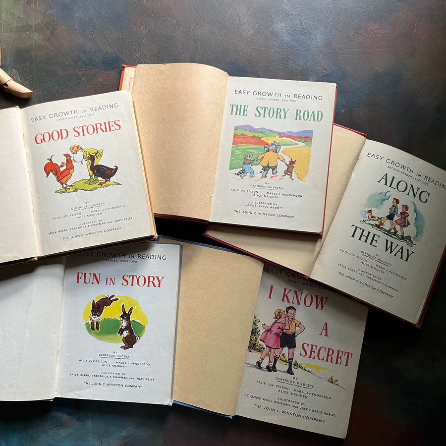 Set of 5 Winston Easy Growth in Reading Vintage School Books from the ...