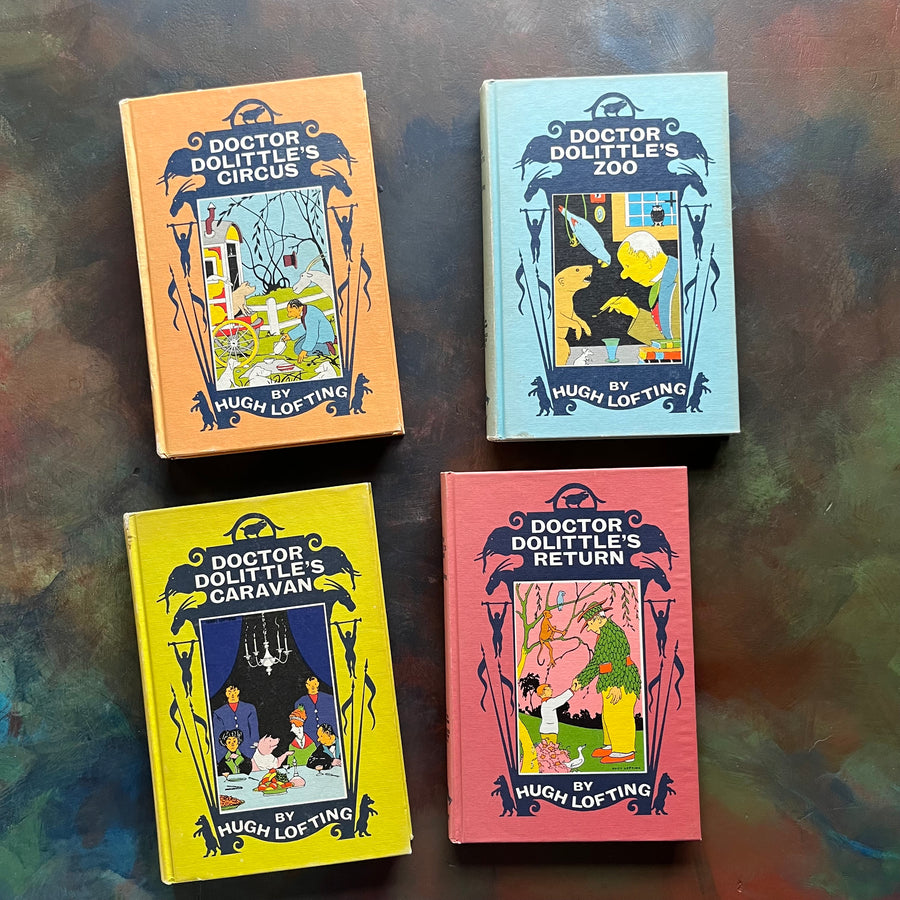 Set of Four Doctor Dolittle Books written & illustrated by Hugh Loftin ...