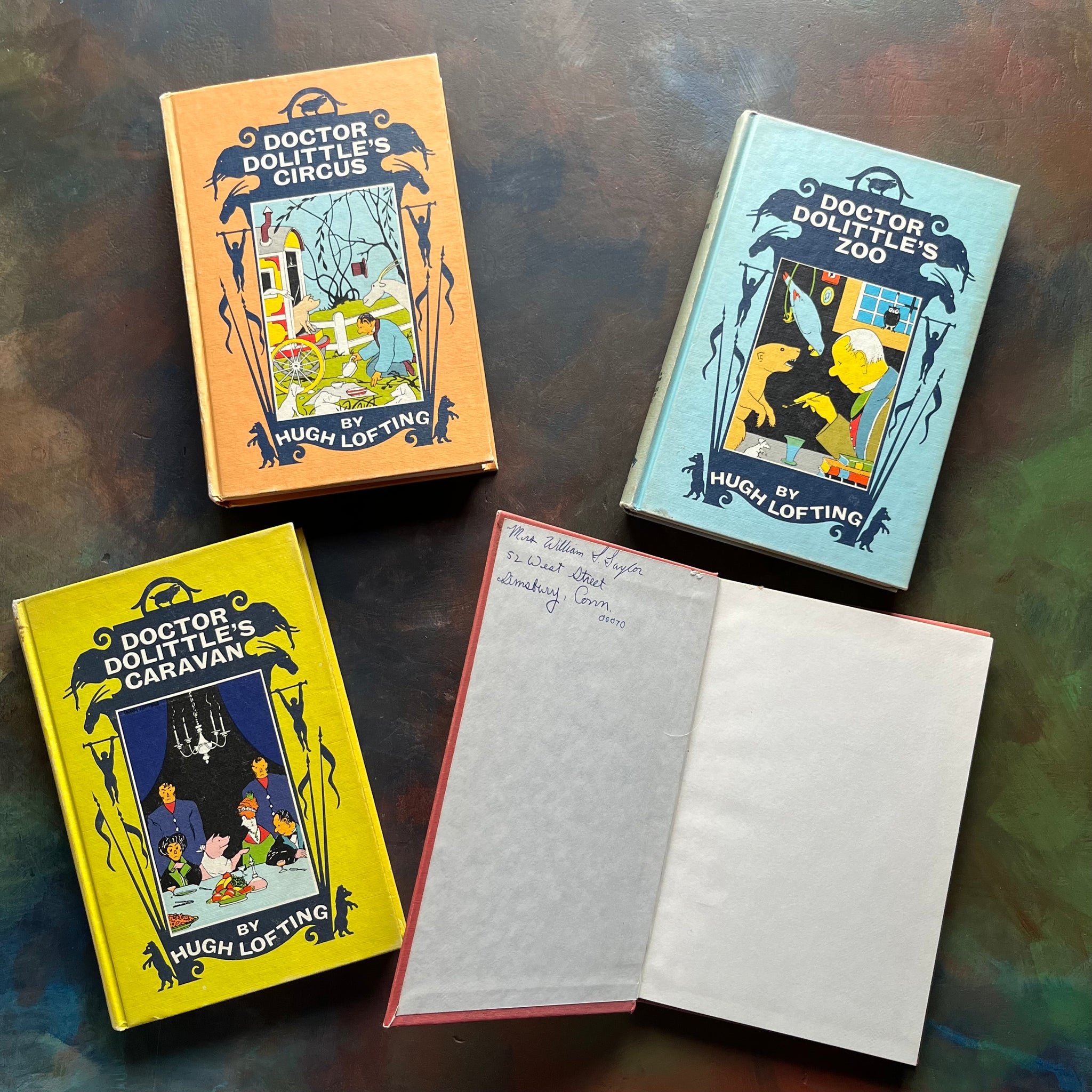 Set of Four Doctor Dolittle Books written & illustrated by Hugh Loftin ...