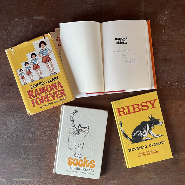 Book Set of Vintage Beverly Cleary Books: Ramona Forever, Ramona and h ...