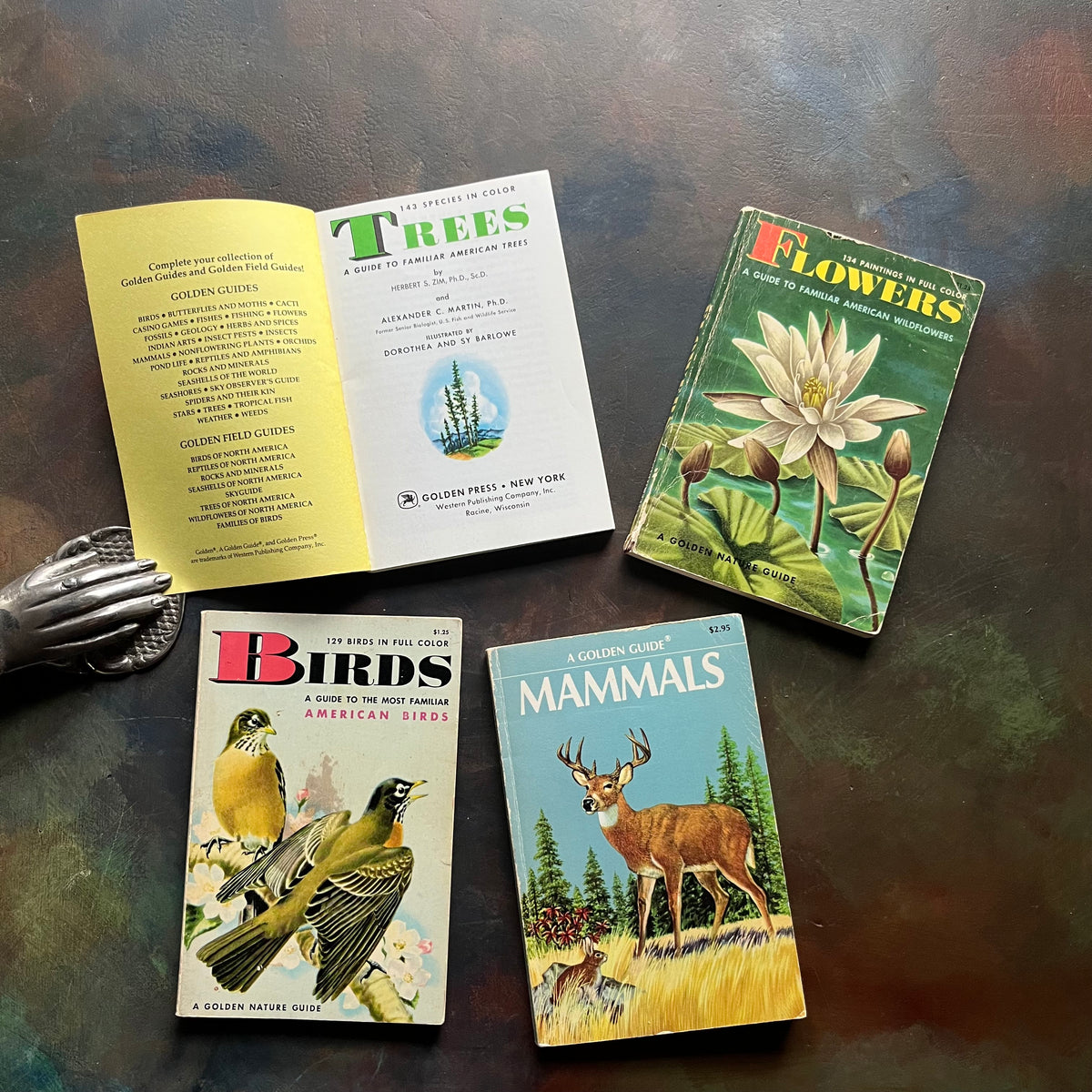Set of Golden Guide Nature Pocket Guides: Mammals, Birds, Flowers & Tr ...