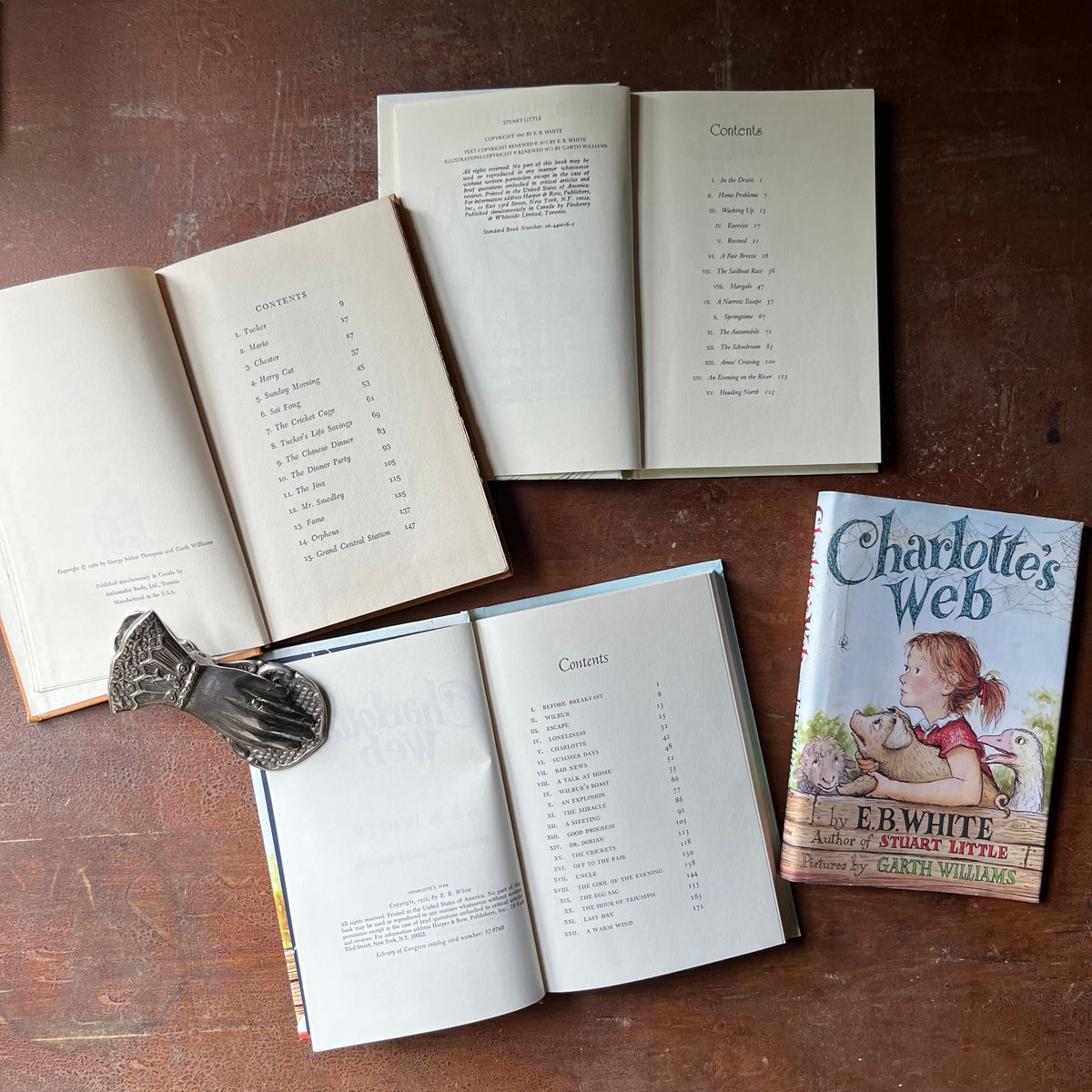 Set of Three Books Illustrated by Garth Williams: Charlotte's Web, Stu ...