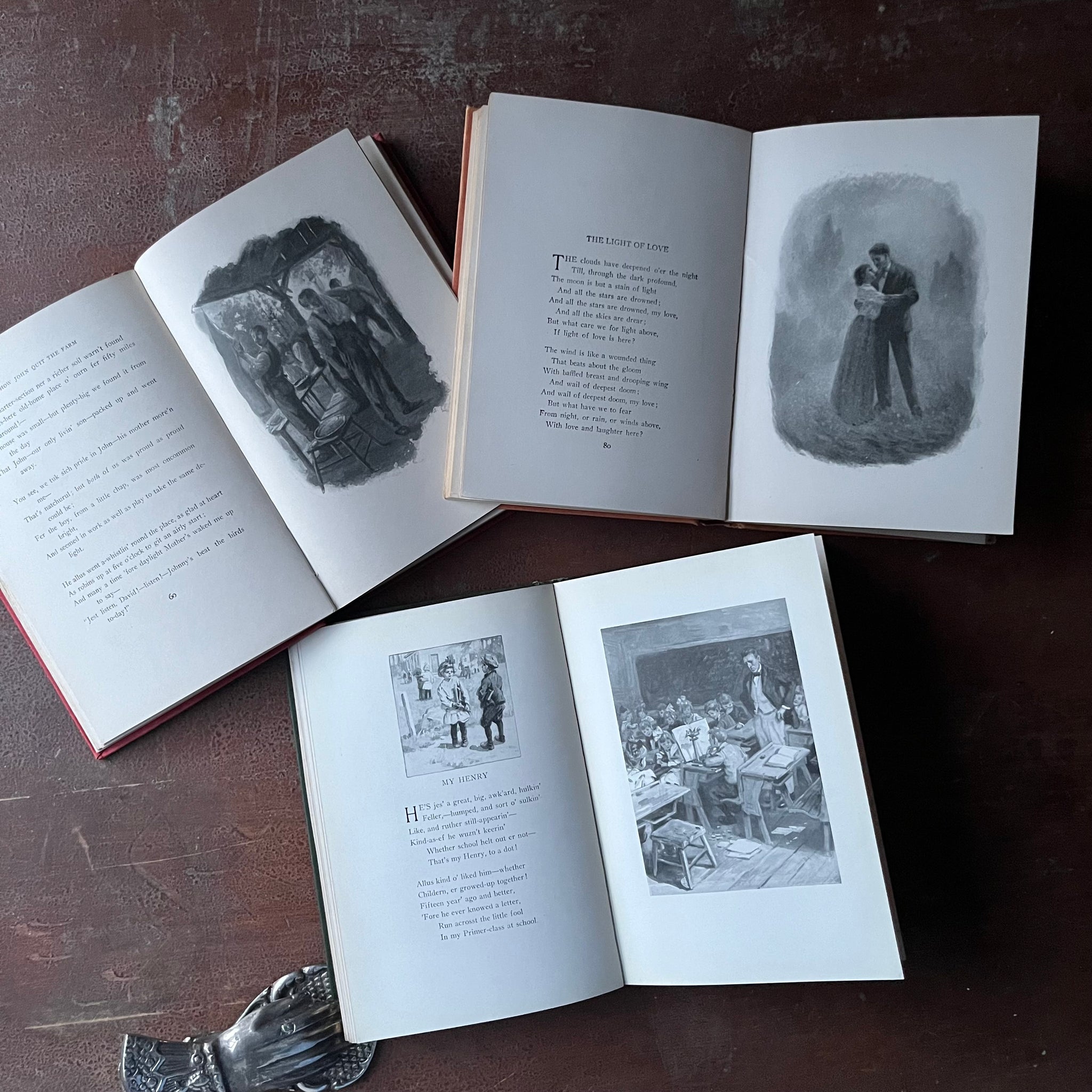 Set of Three James Whitcomb Riley Books: Riley Songs of Friendship, Ri ...