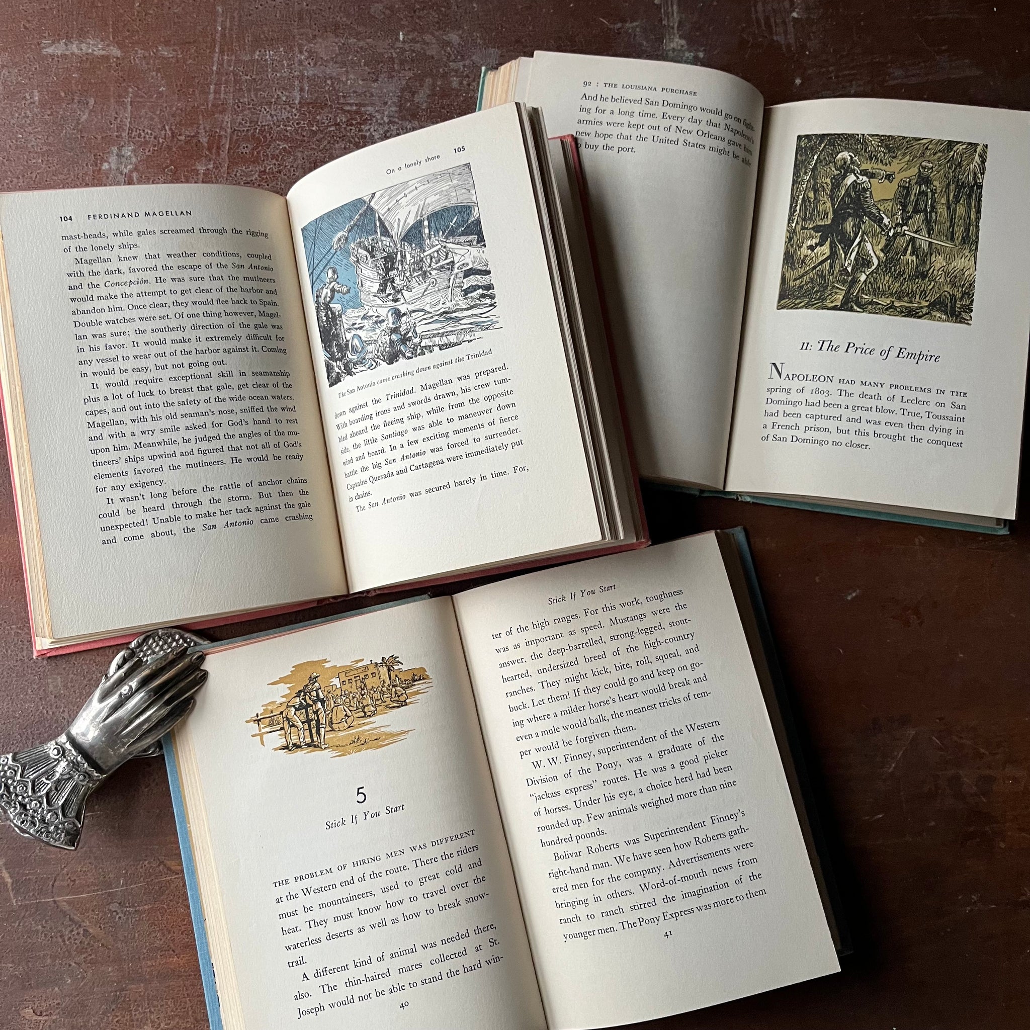 Set of Three Landmark Series Books: Ferdinand Magellan, The Louisiana ...