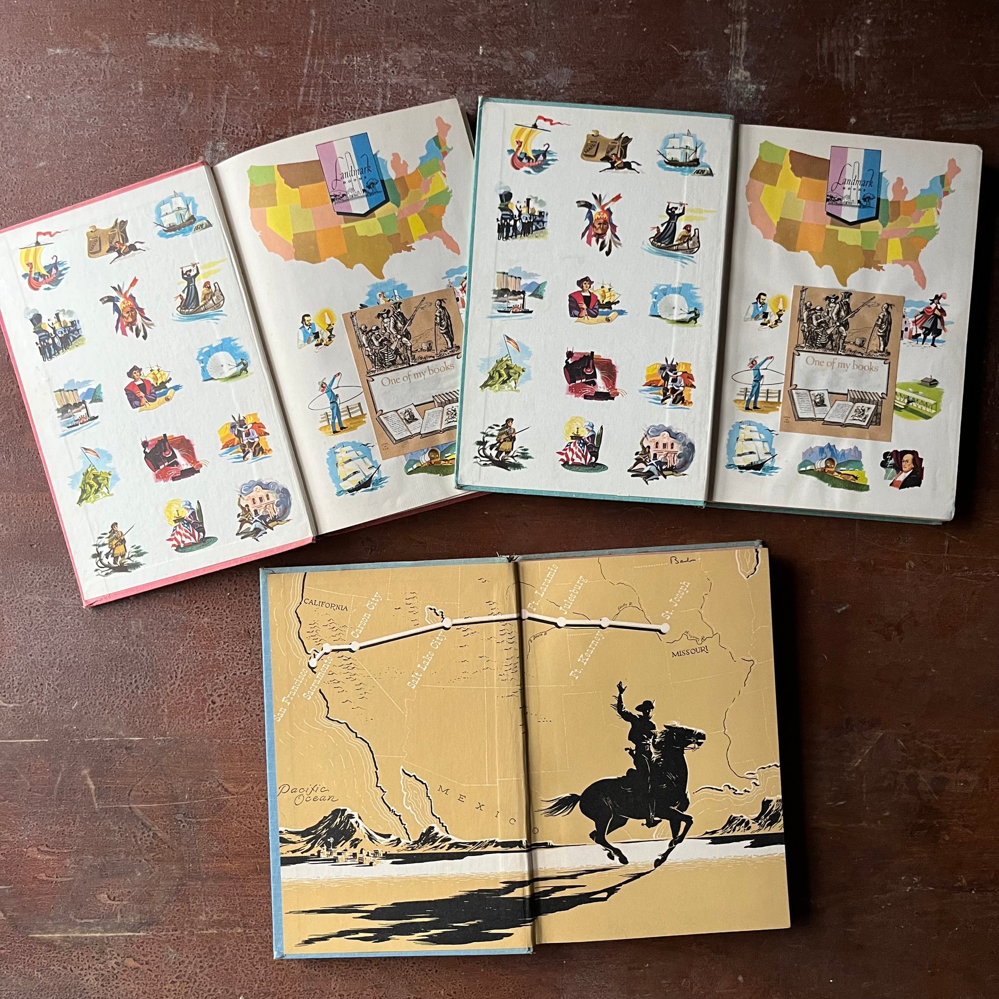 Set of Three Landmark Series Books: Ferdinand Magellan, The Louisiana ...
