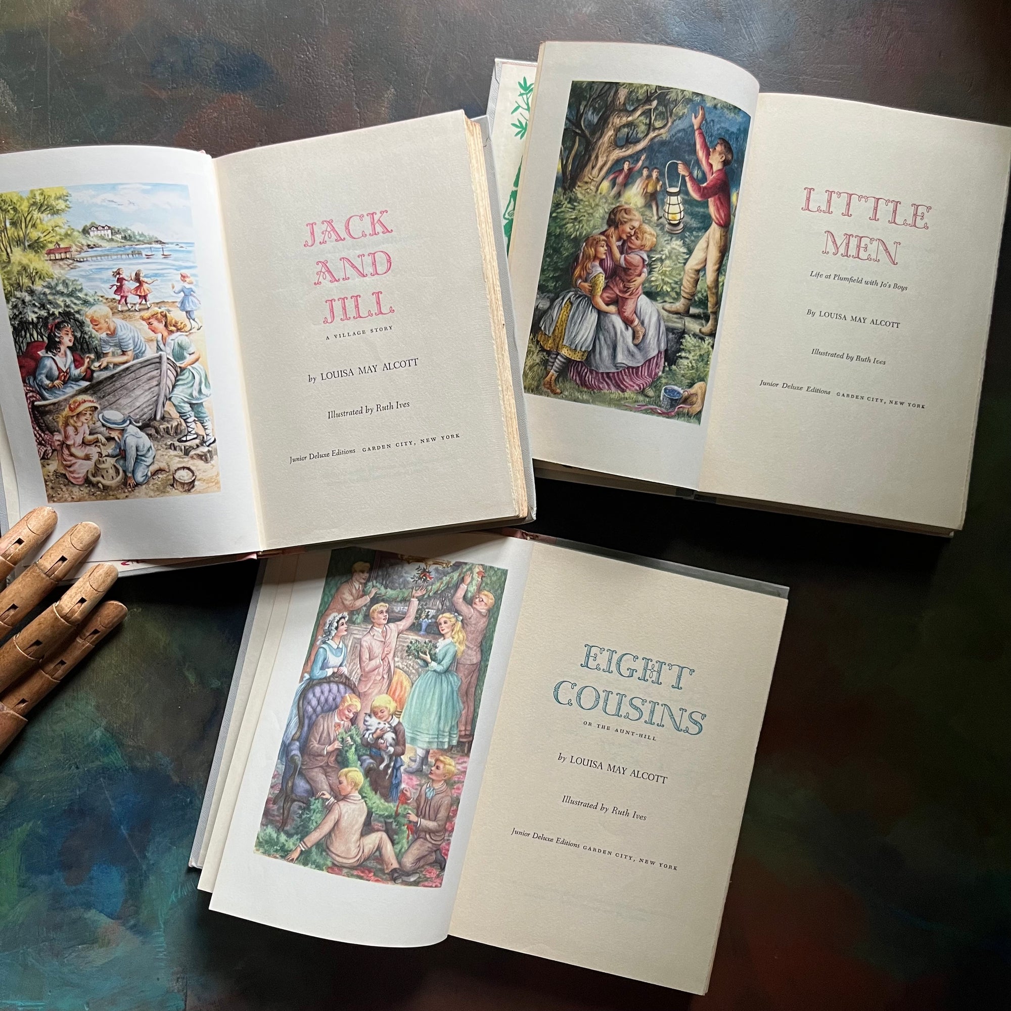 Junior Deluxe Editions Book Set by Louisa May Alcott: Jack & Jill, Lit ...