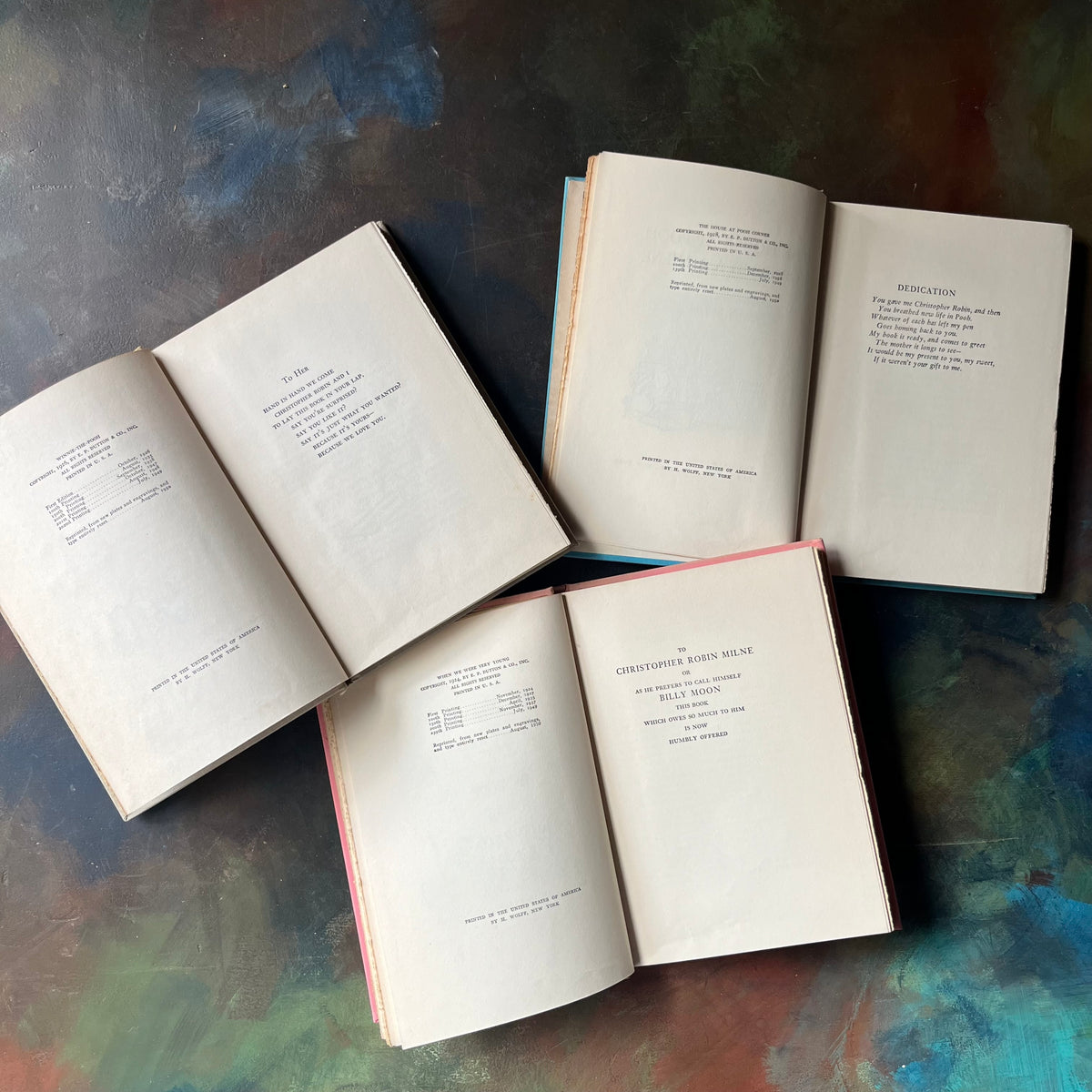 Set of Three Winnie The Pooh Books by A. A. Milne When We Were Very Yo ...