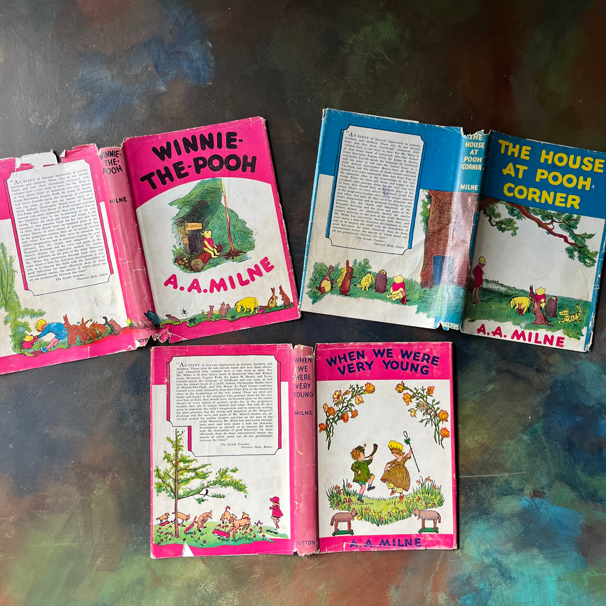 Set of Three Winnie The Pooh Books by A. A. Milne When We Were Very Yo ...