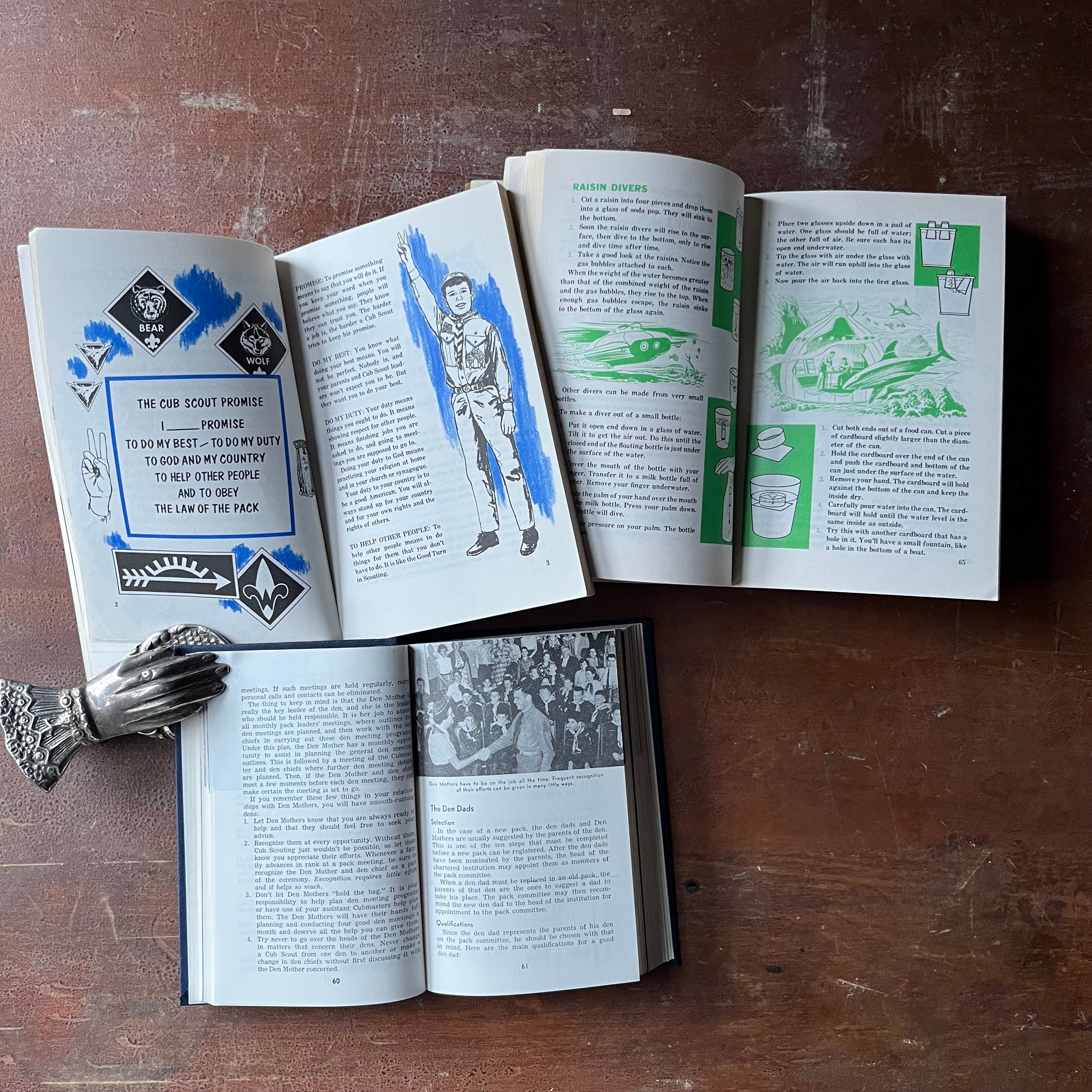 Set of Three Vintage Cub & Boy Scout Books: Webelos Scout Book, Cubmas ...