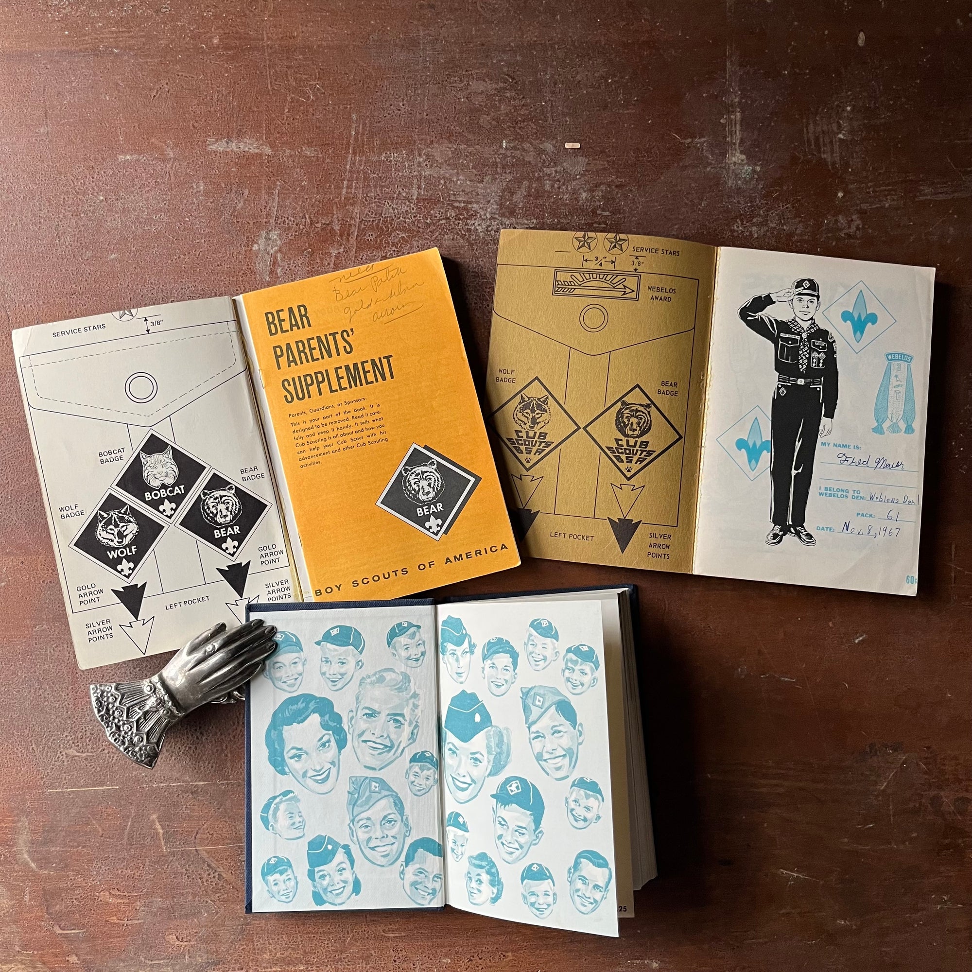 Set of Three Vintage Cub & Boy Scout Books: Webelos Scout Book, Cubmas ...