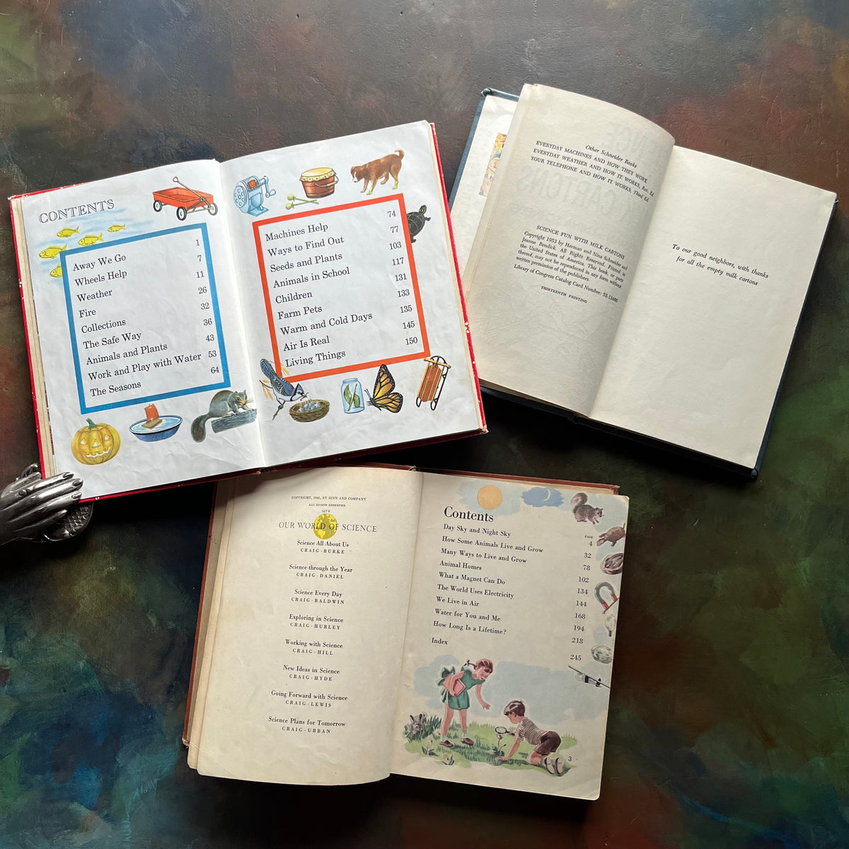 Vintage School Science Book Set: Science Every Day, Science Fun with M ...