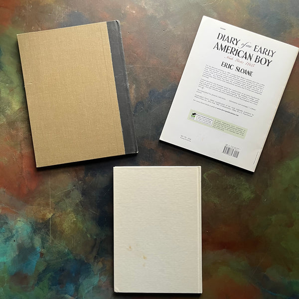 Set of Three Eric Sloane American History Books - Log Cabin Vintage