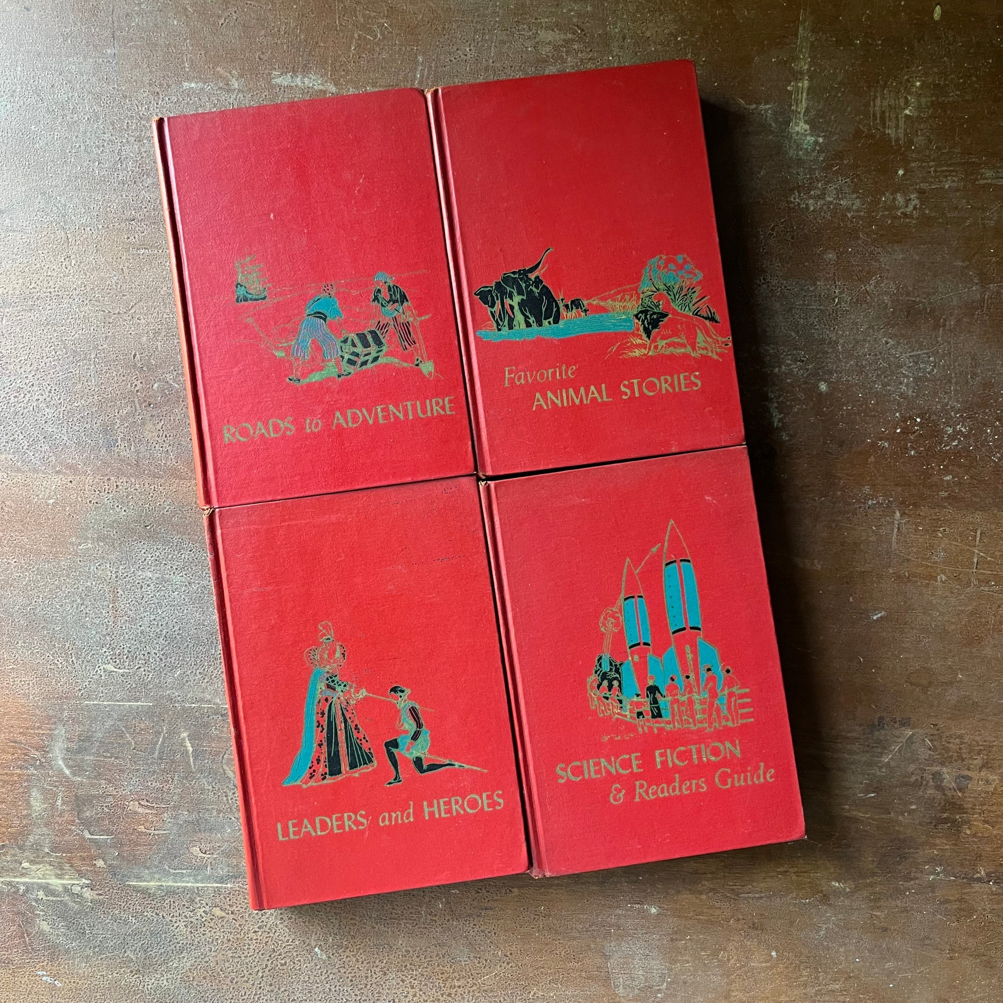 The Children's Hour Complete 16 Book Set - 1953 Edition - Log Cabin Vintage