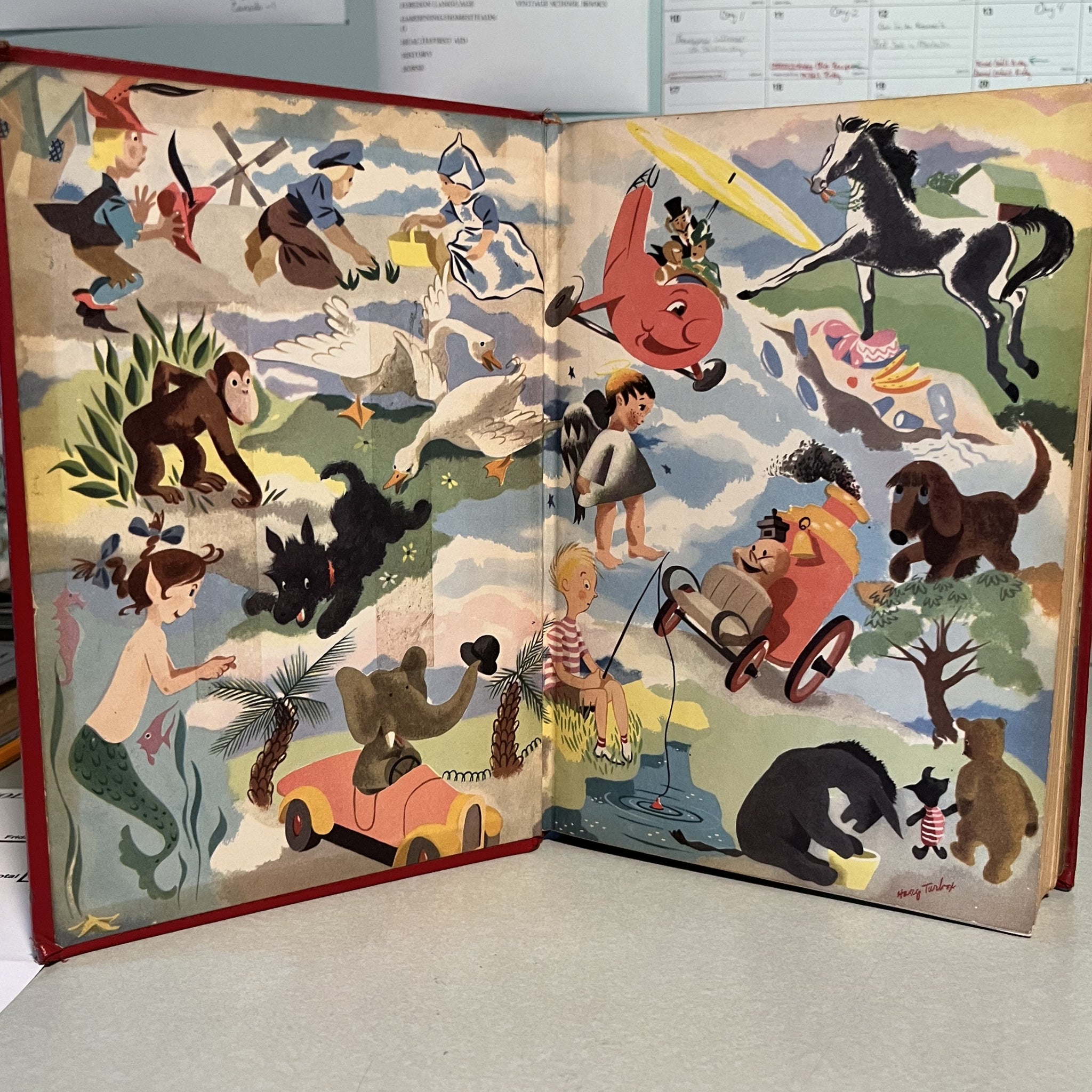 The Children's Hour Complete 16 Book Set - 1953 Edition - Log Cabin Vintage