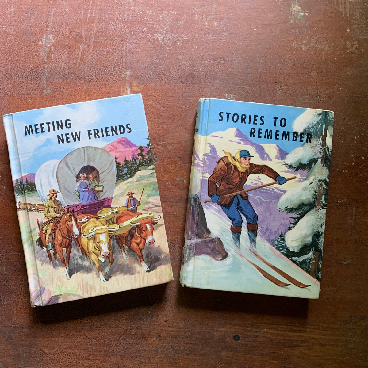 VINTAGE SCHOOL BOOKS - Log Cabin Vintage