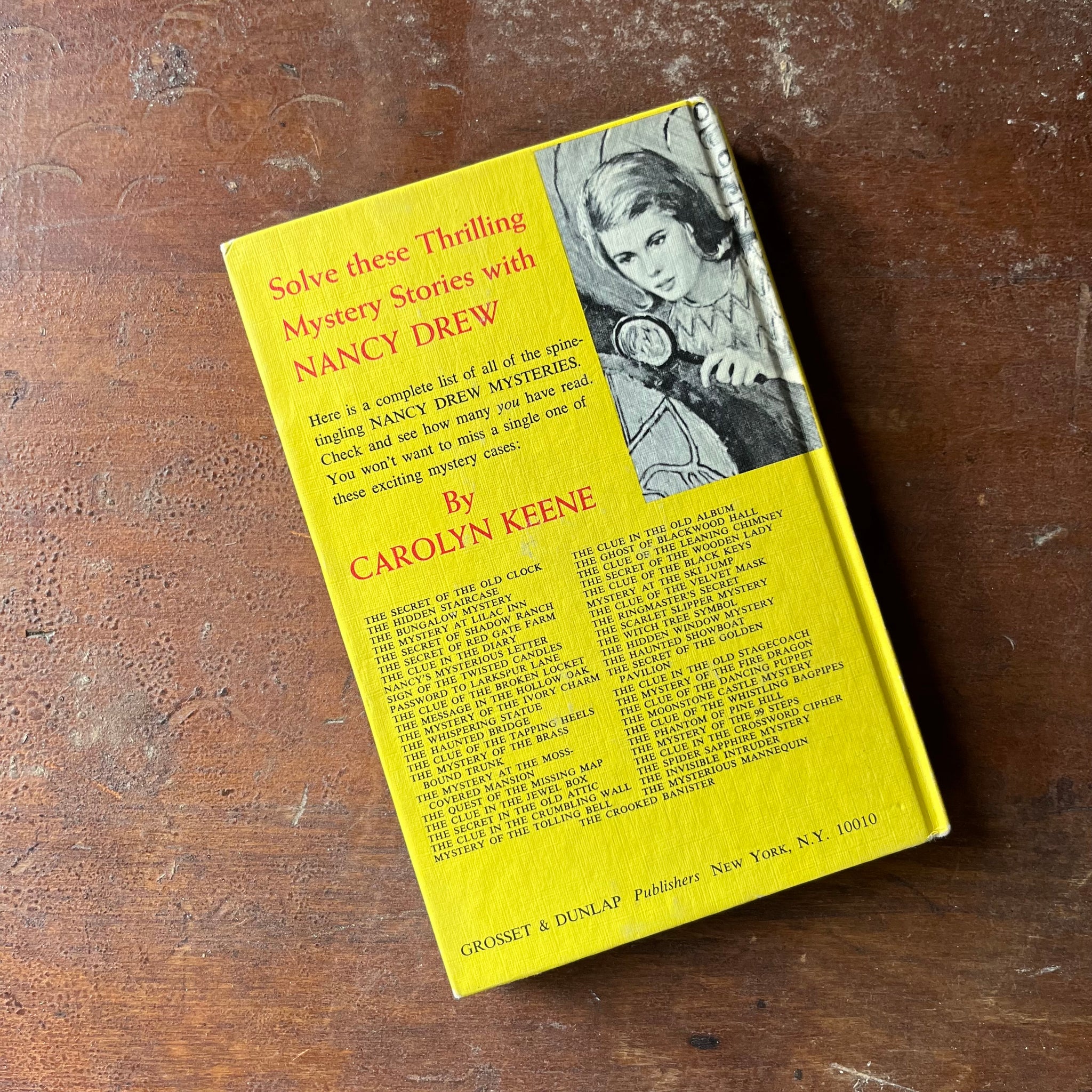 Nancy Drew Mystery Series #2: The Hidden Staircase by Carolyn Keene ...