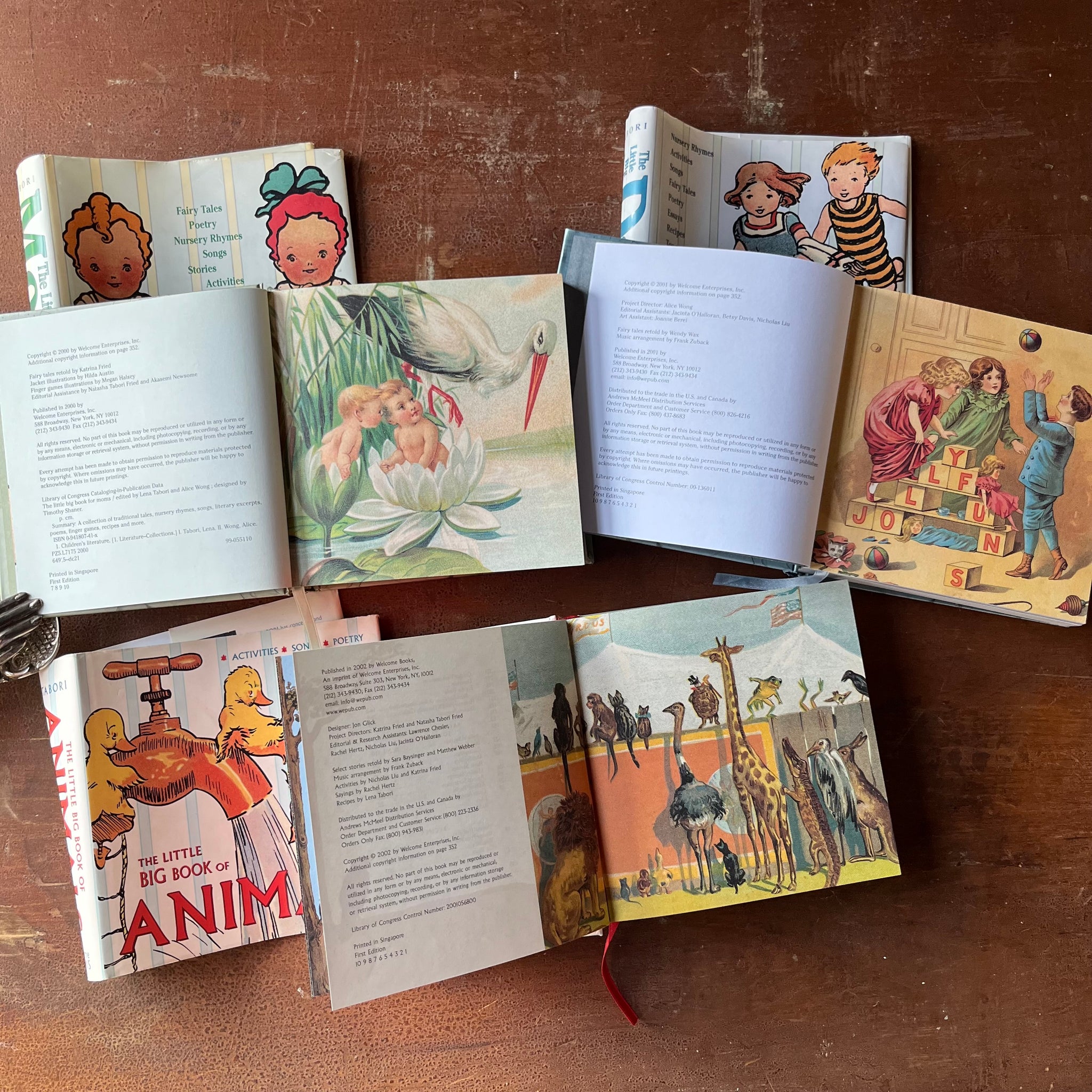 Set of Three The Little Big Book of Dads, Moms and Animals - Log Cabin ...