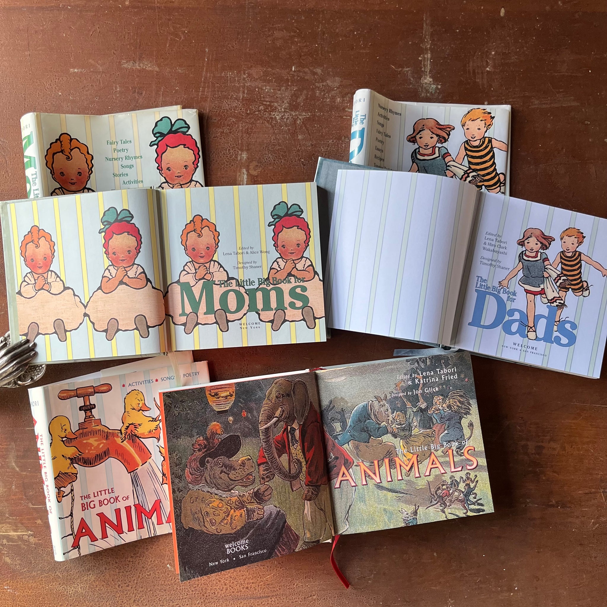 Set of Three The Little Big Book of Dads, Moms and Animals - Log Cabin ...