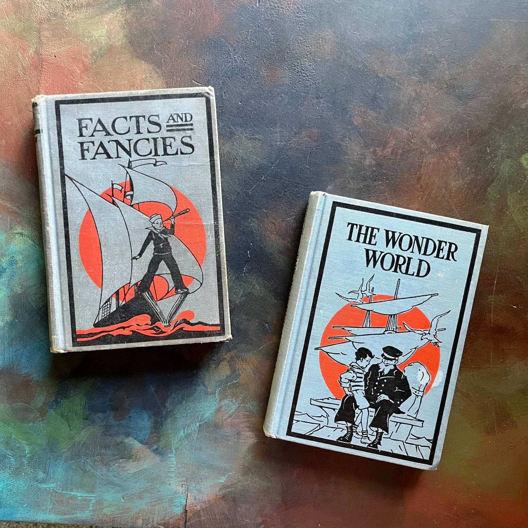 VINTAGE SCHOOL BOOKS - Log Cabin Vintage