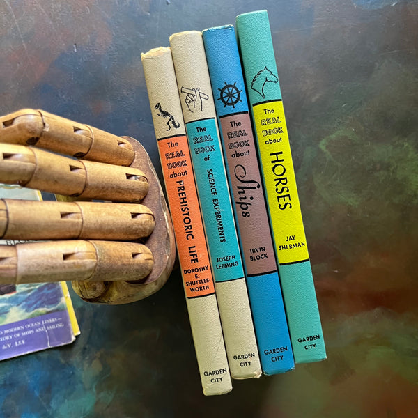 Set of Four The Real Book About Books - Prehistoric Life, Science Expe ...