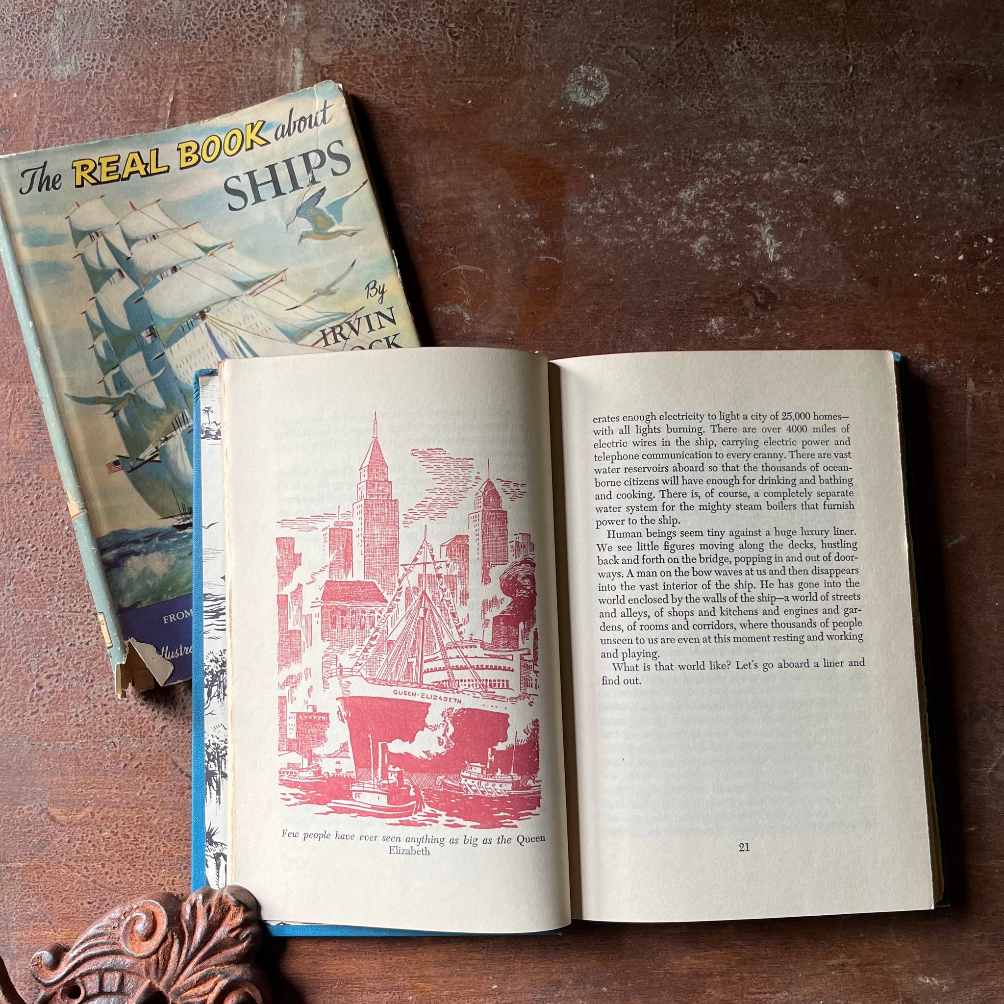 The Real Book About Ships - Children’s History Book - Log Cabin Vintage