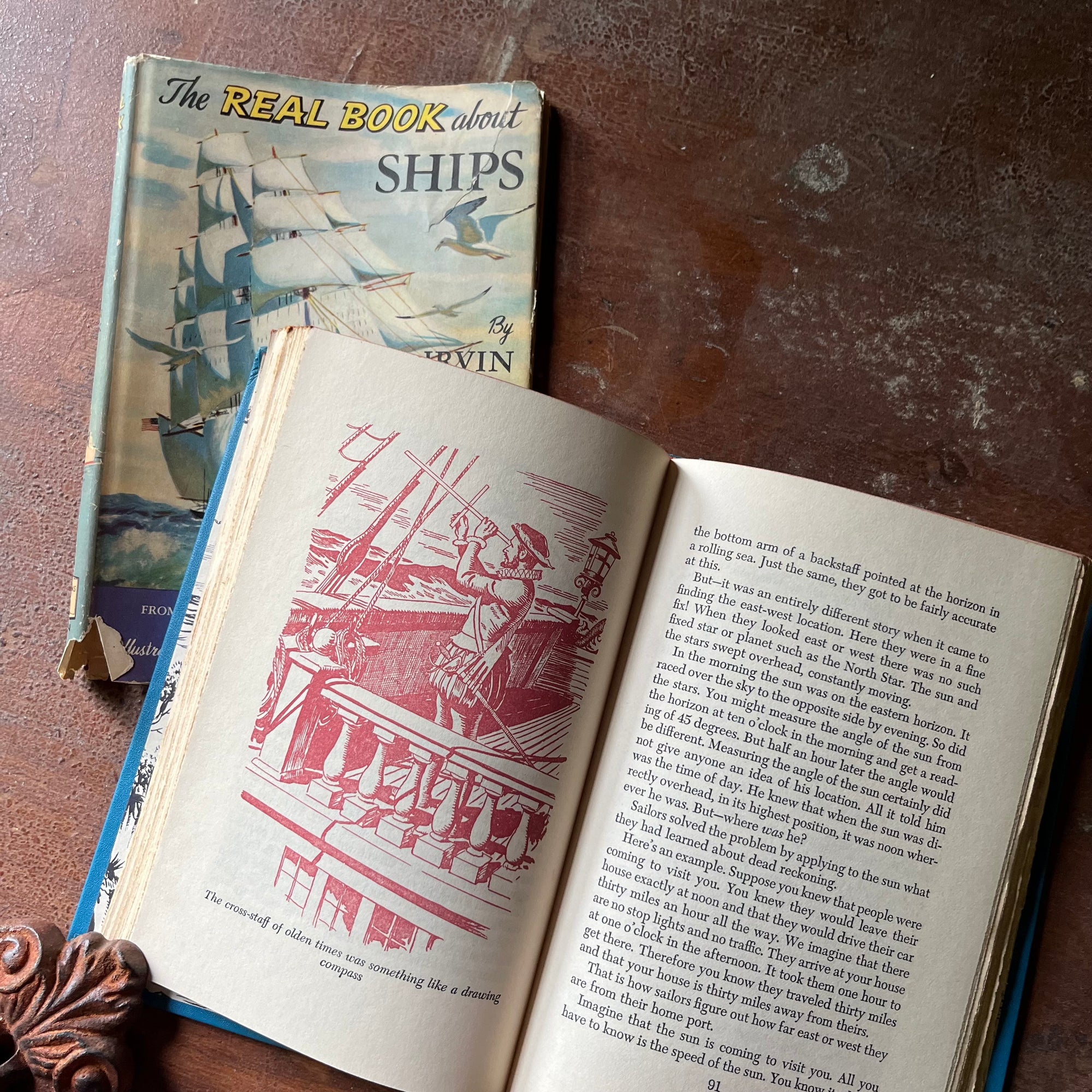 The Real Book About Ships - Children’s History Book - Log Cabin Vintage