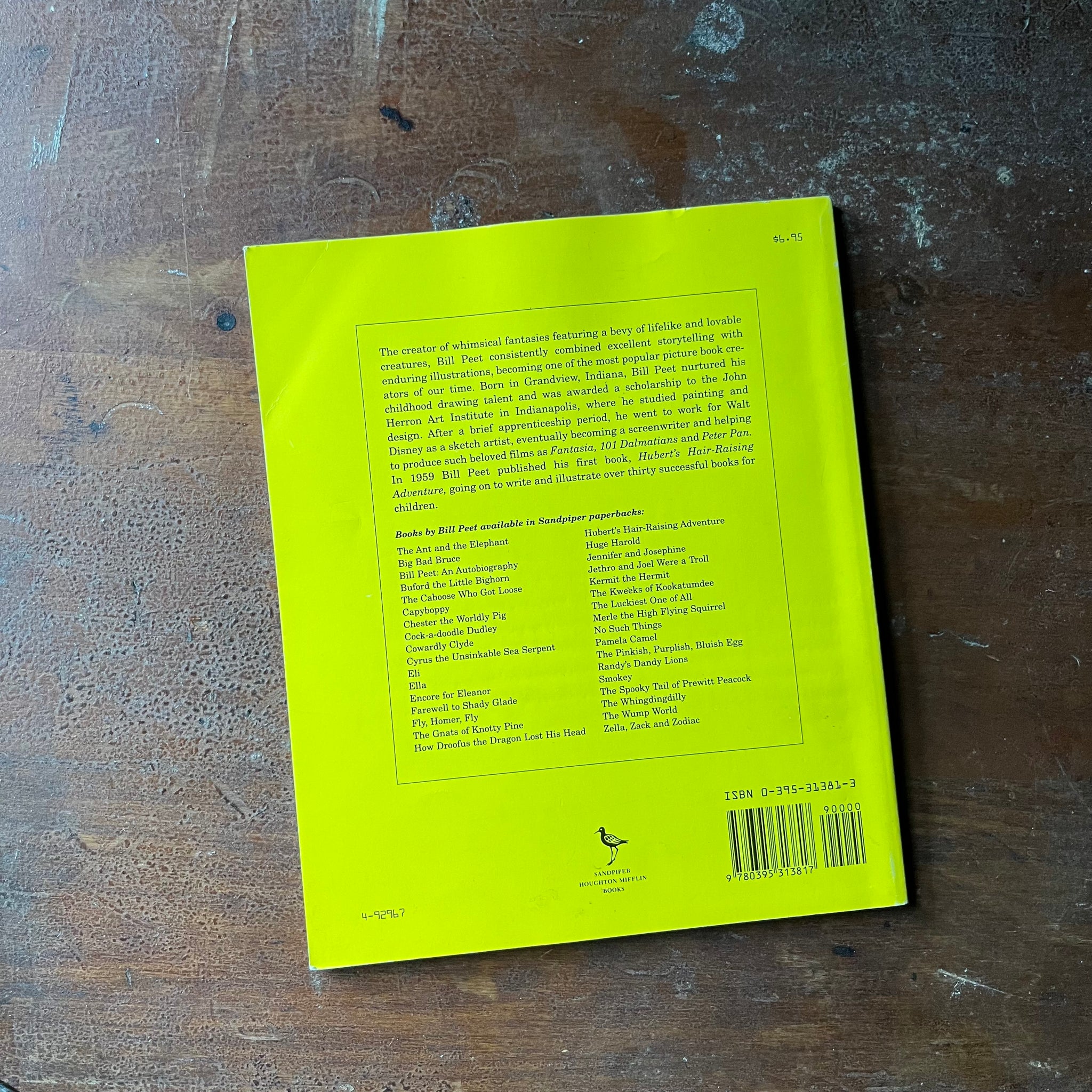 The Whingdingdilly by Bill Peet - 1970 - Log Cabin Vintage