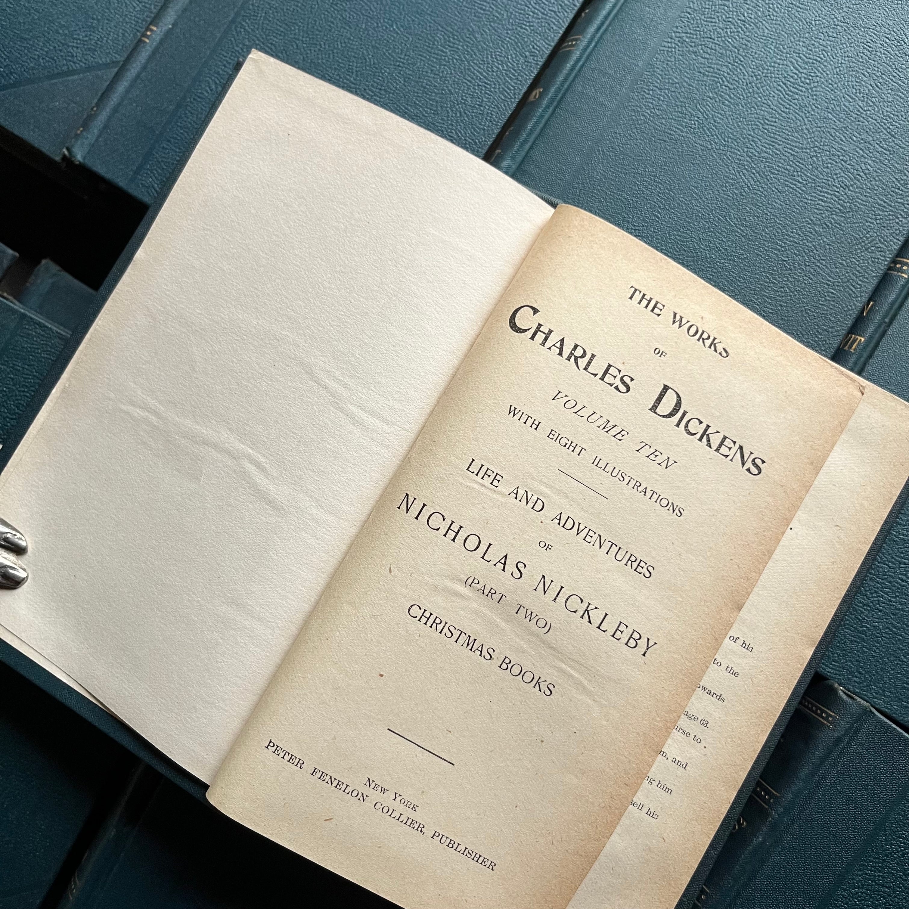 The Complete Works of Charles Dickens in a 20 Volume Set - Antiquarian ...