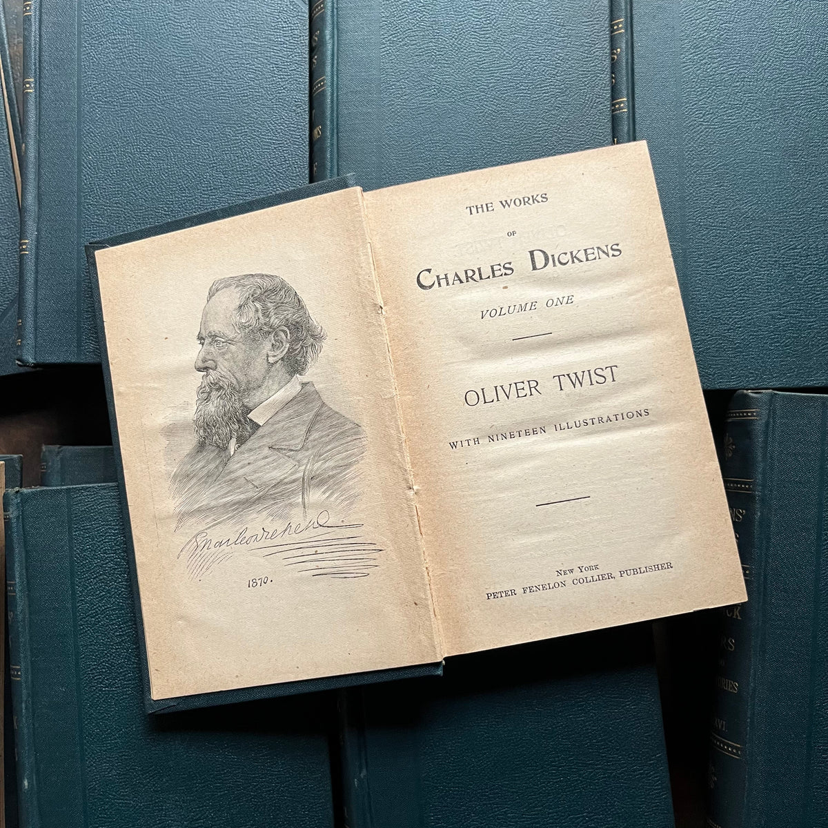 The Complete Works of Charles Dickens in a 20 Volume Set - Antiquarian ...
