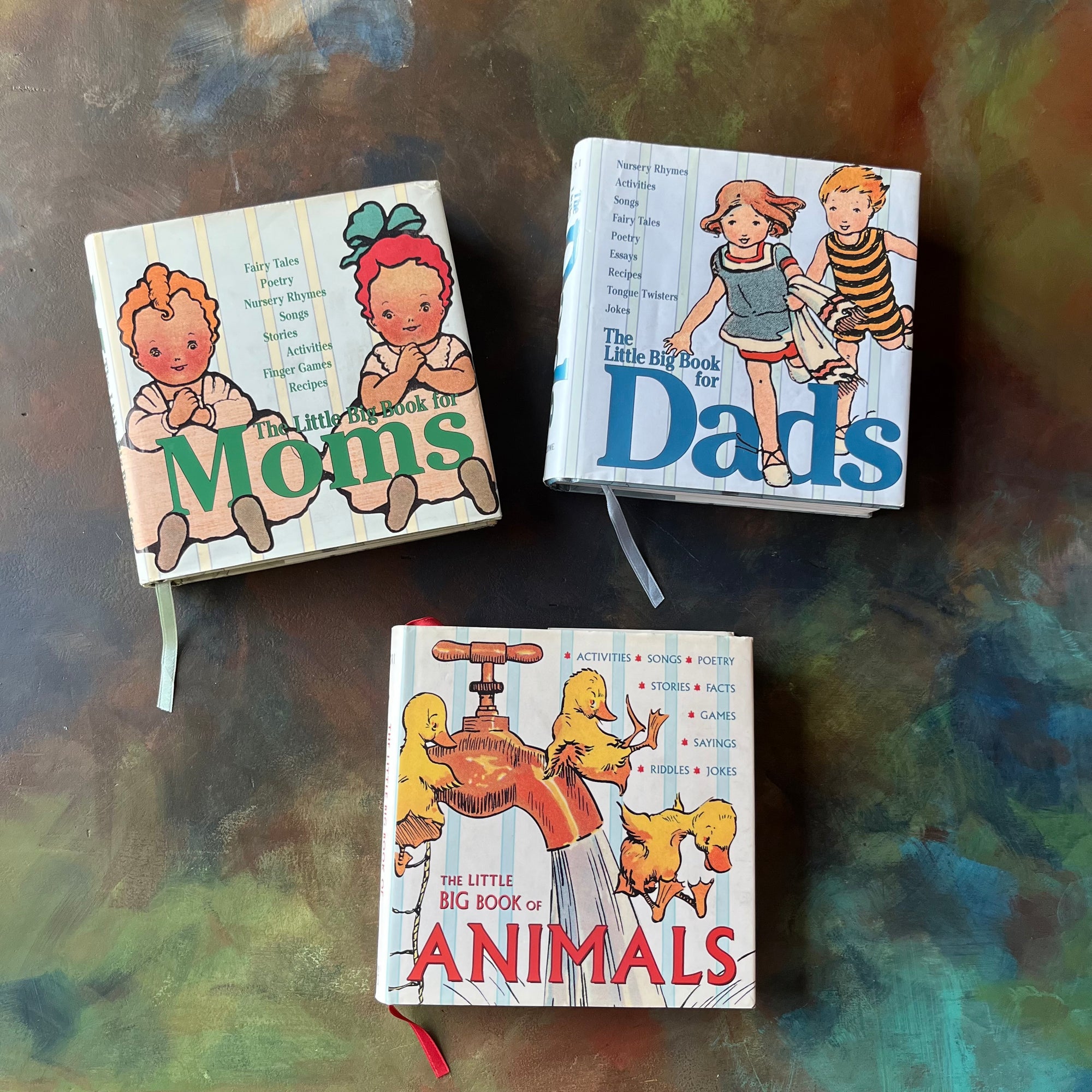 Set of Three The Little Big Book of Dads, Moms and Animals - Log Cabin ...