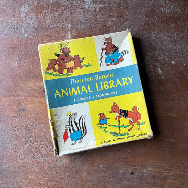 Thornton W. Burgess Animal Library: 8 Book Set in Original Box with Il ...