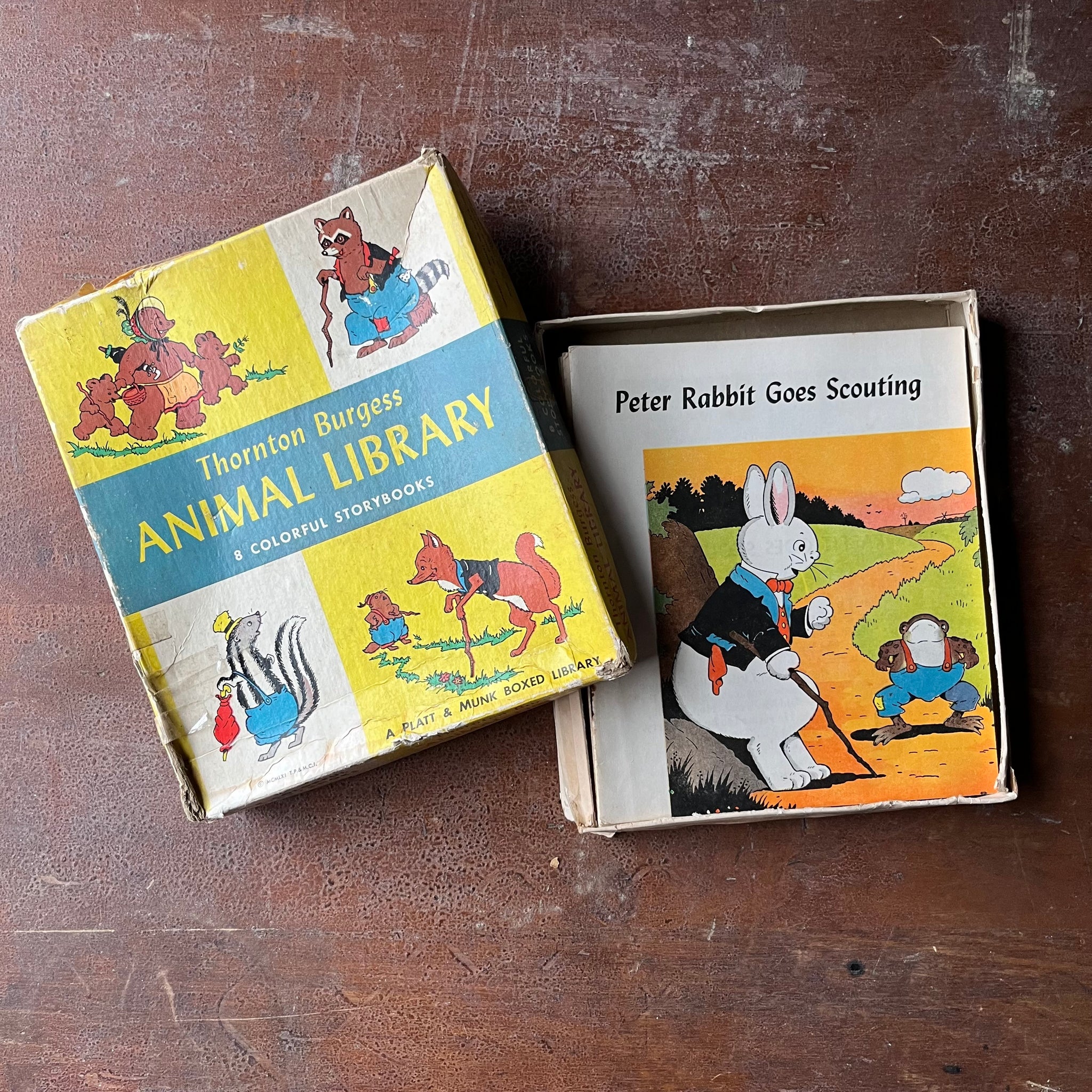 Thornton W. Burgess Animal Library: 8 Book Set in Original Box with Il ...
