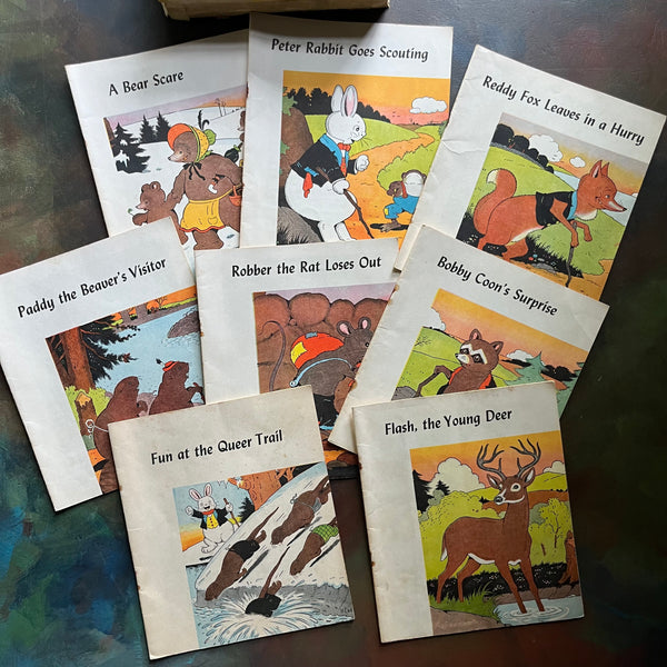 Thornton W. Burgess Animal Library: 8 Book Set in Original Box with Il ...