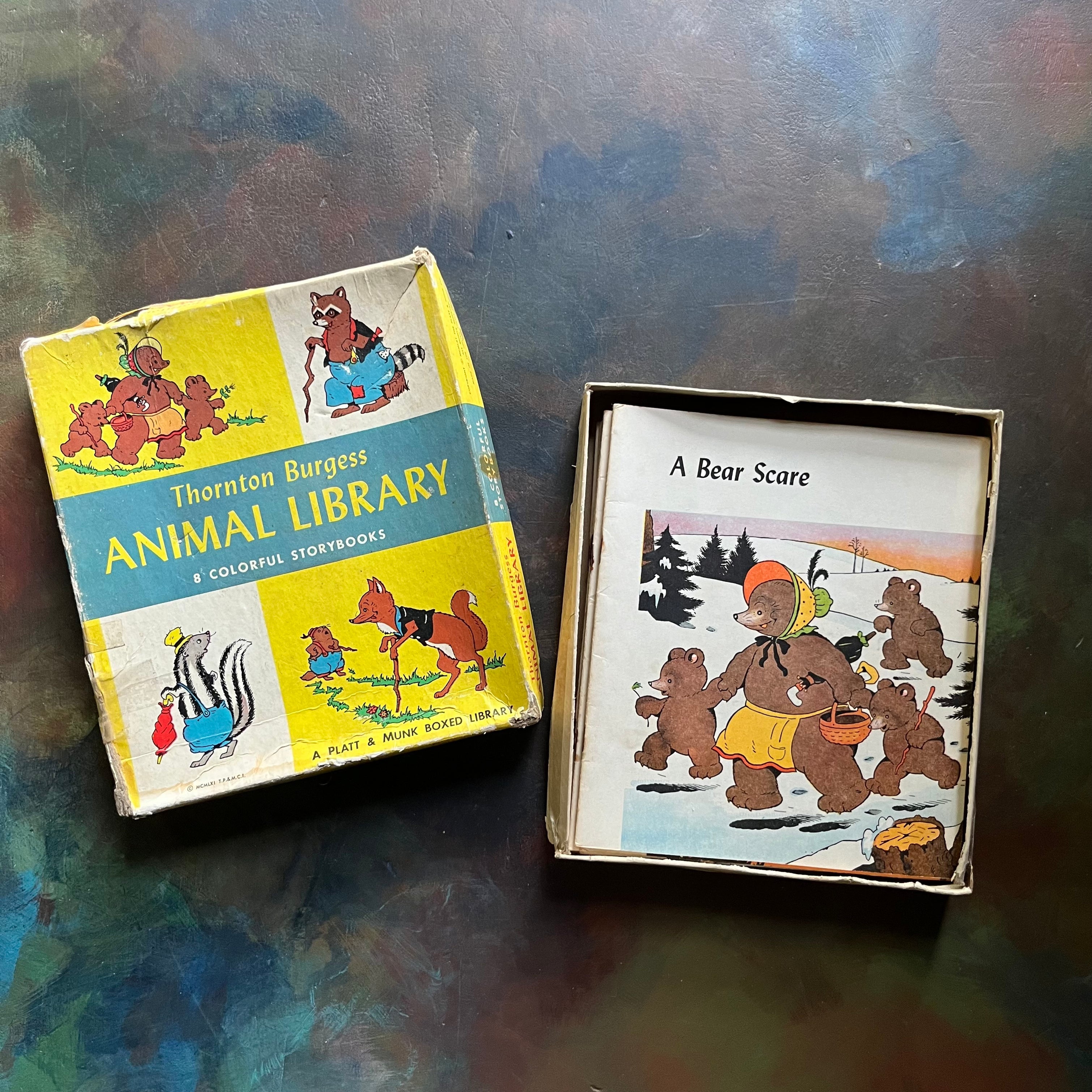 Thornton W. Burgess Animal Library: 8 Book Set in Original Box with Il ...